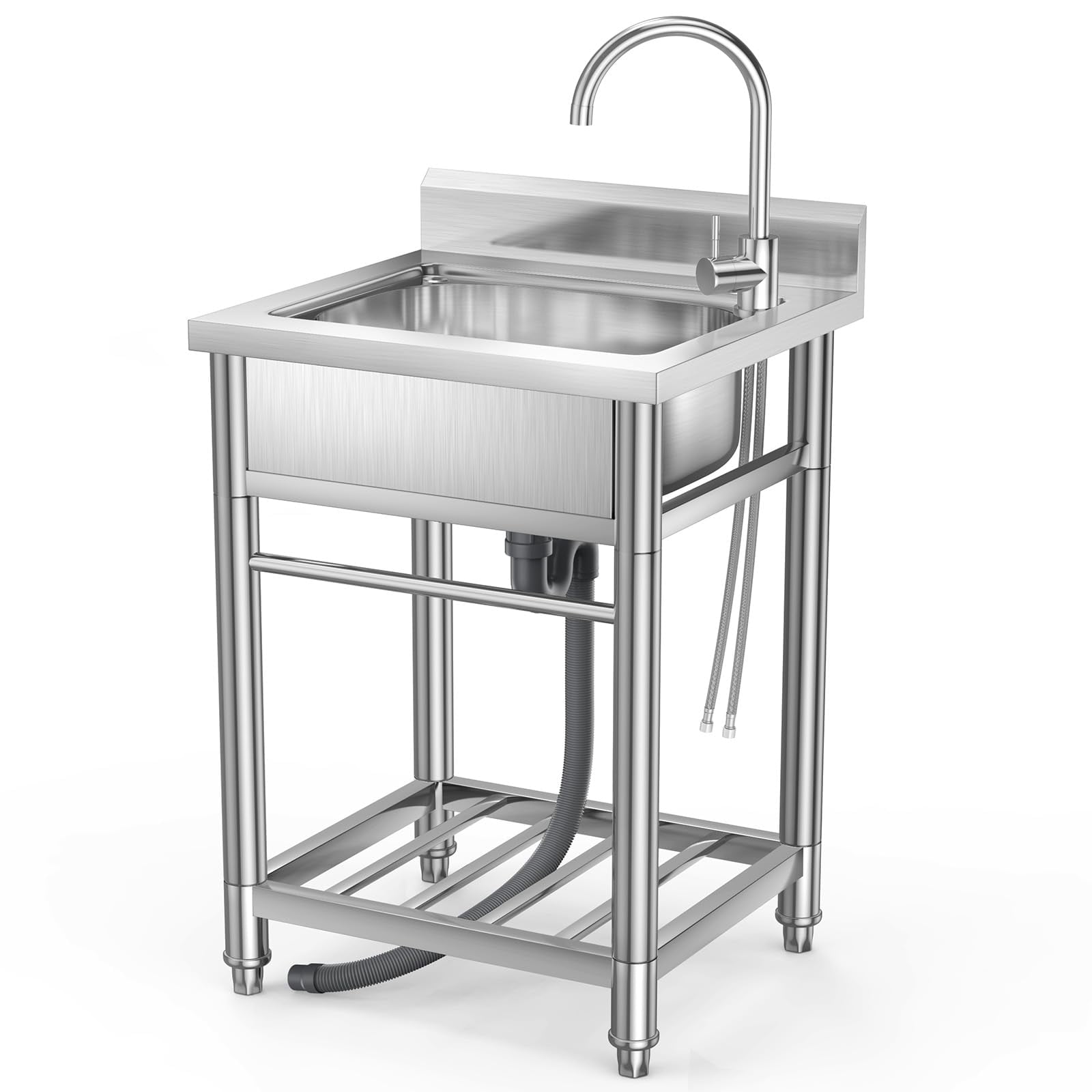 Garvee Kitchen Utility Sink Stainless Steel Commercial Restaurant Sinks ...