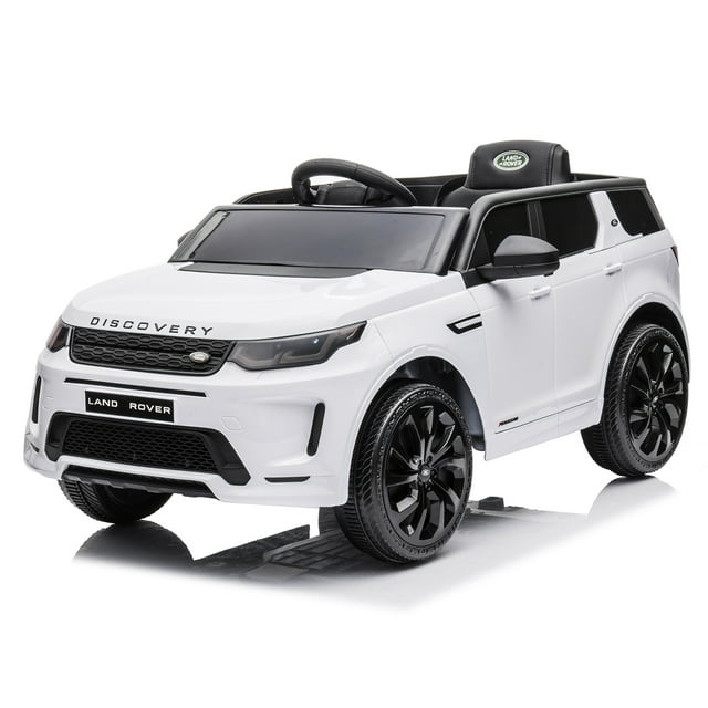 Garvee Licensed 12V Kids Ride-On Car in White | Electric Land Rover ...