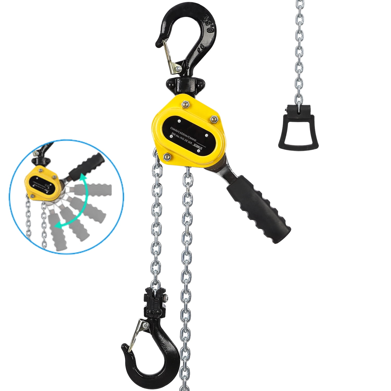 Garvee Manual Lever Chain Hoist | 0.25 Ton 5 Ft Lift | Efficient ...