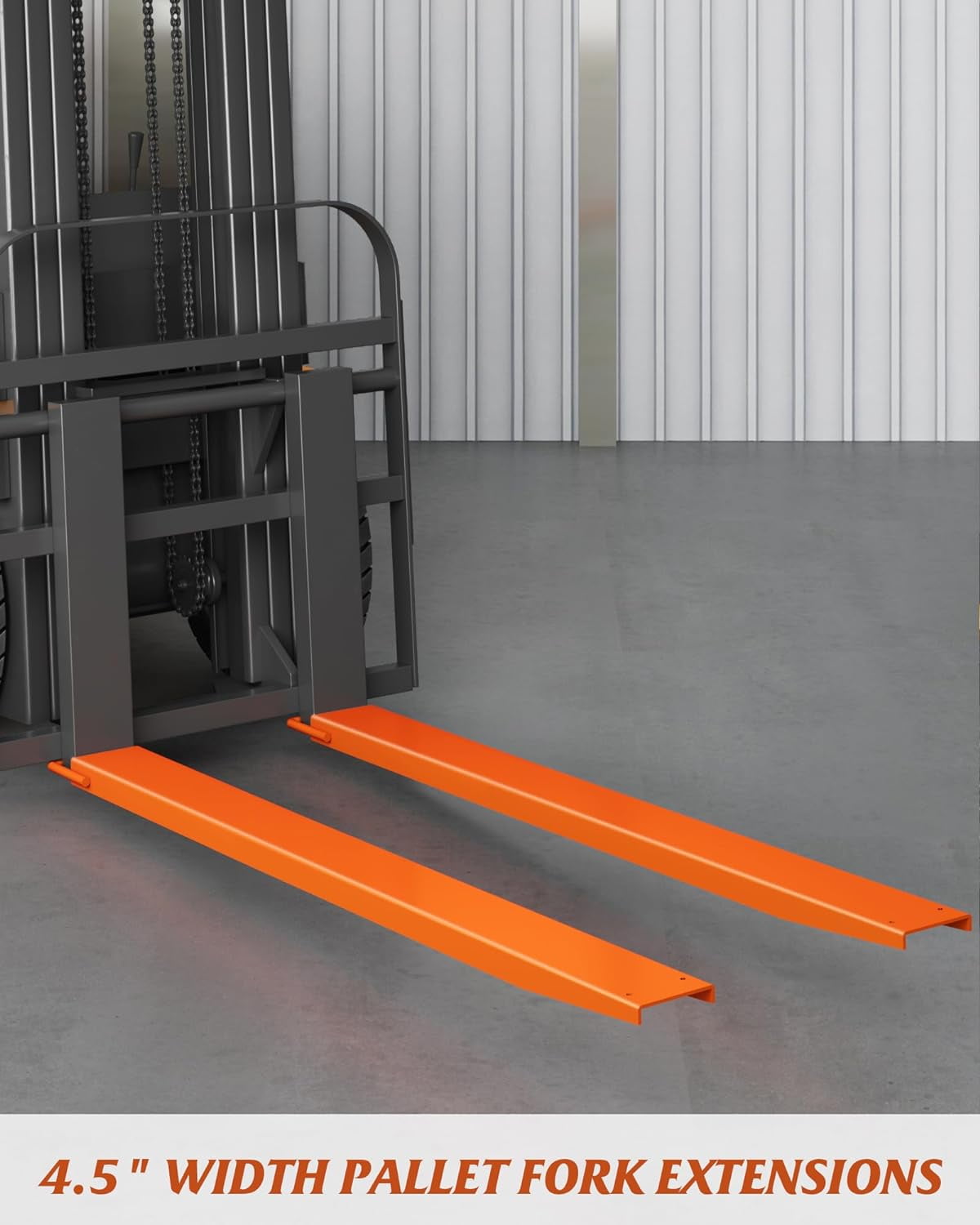 Garvee Pallet Fork Extensions, 4.5 ×84" Forklift Extensions, 4600LBS ...