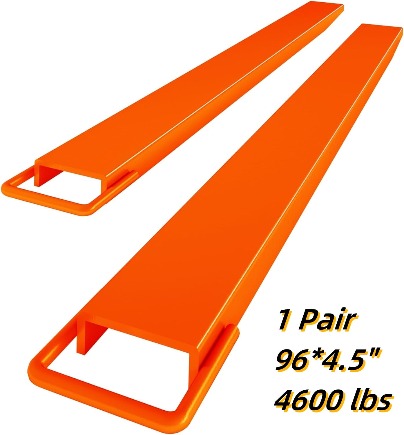 Garvee Pallet Fork Extensions, 4.5 ×96" Forklift Extensions, 4600LBS ...