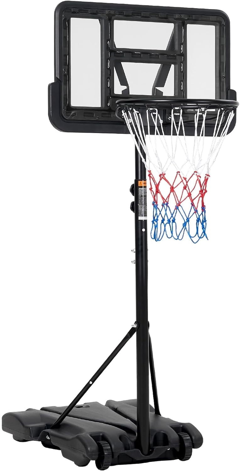 Garvee Portable Basketball Hoop Goal System with 28 inch Shatterproof ...