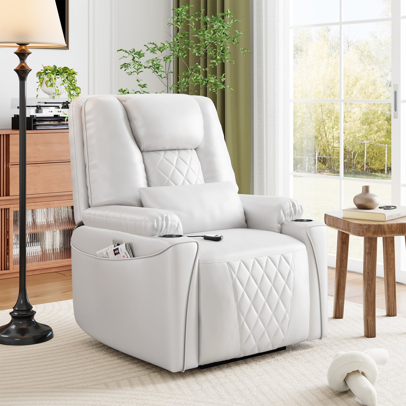 Garvee Power Lift Recliner Chair with USB Charging & Cup Holders ...