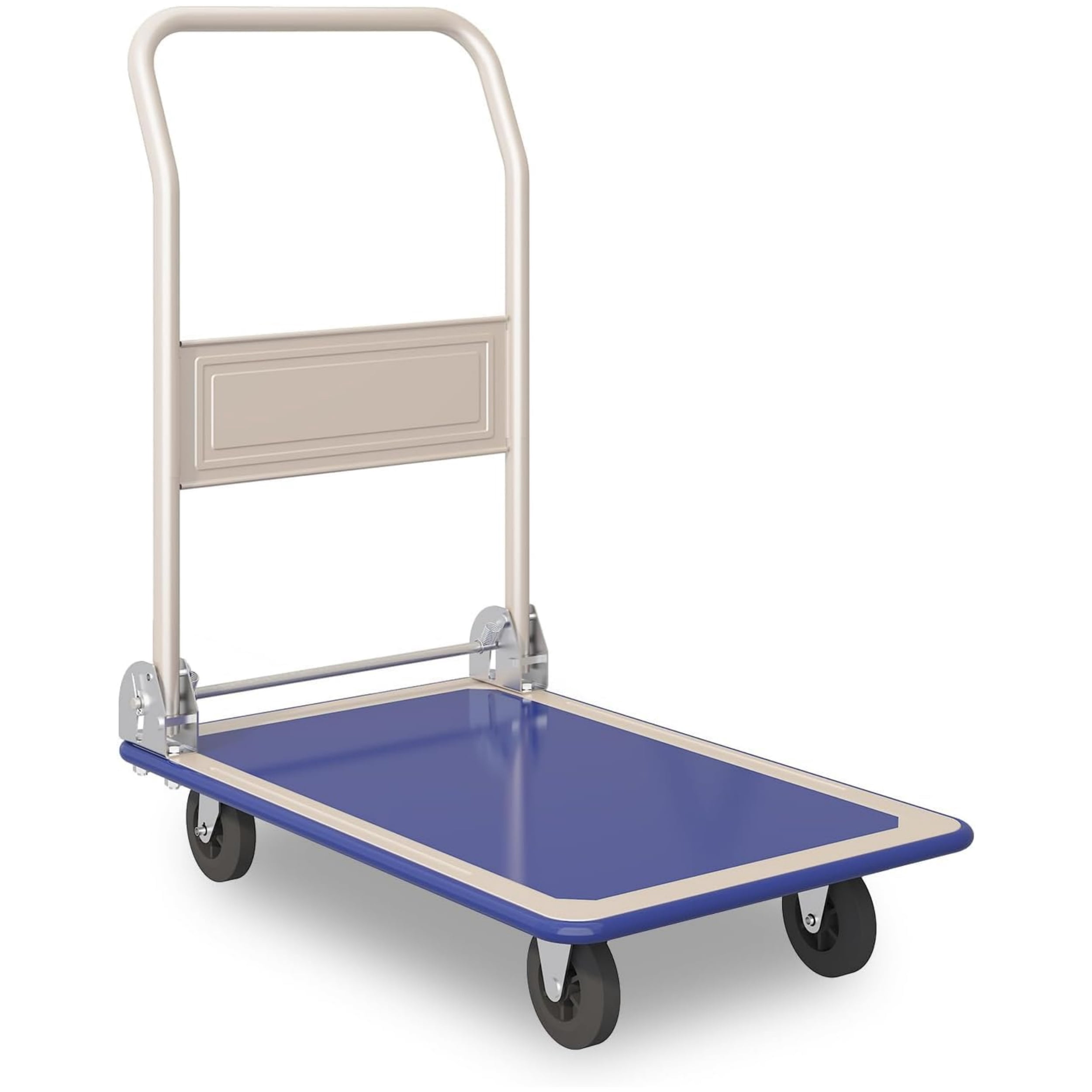 Garvee Push Cart Dolly, 287 Lbs Capacity Platform Truck with 360 ...