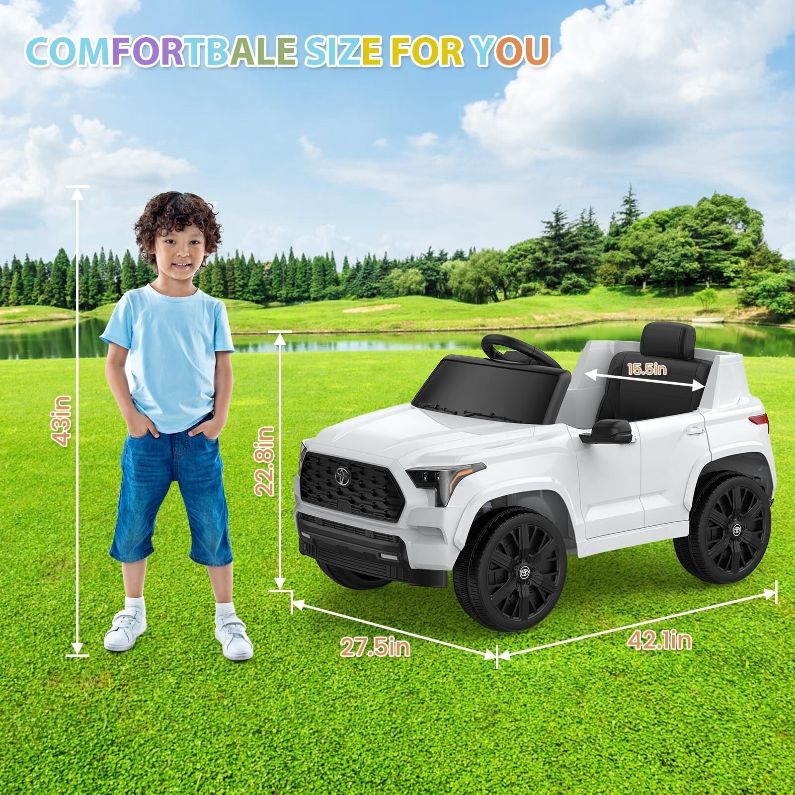 Garvee Ride on Truck Car 12V Battery Powered Kids Electric Vehicles ...