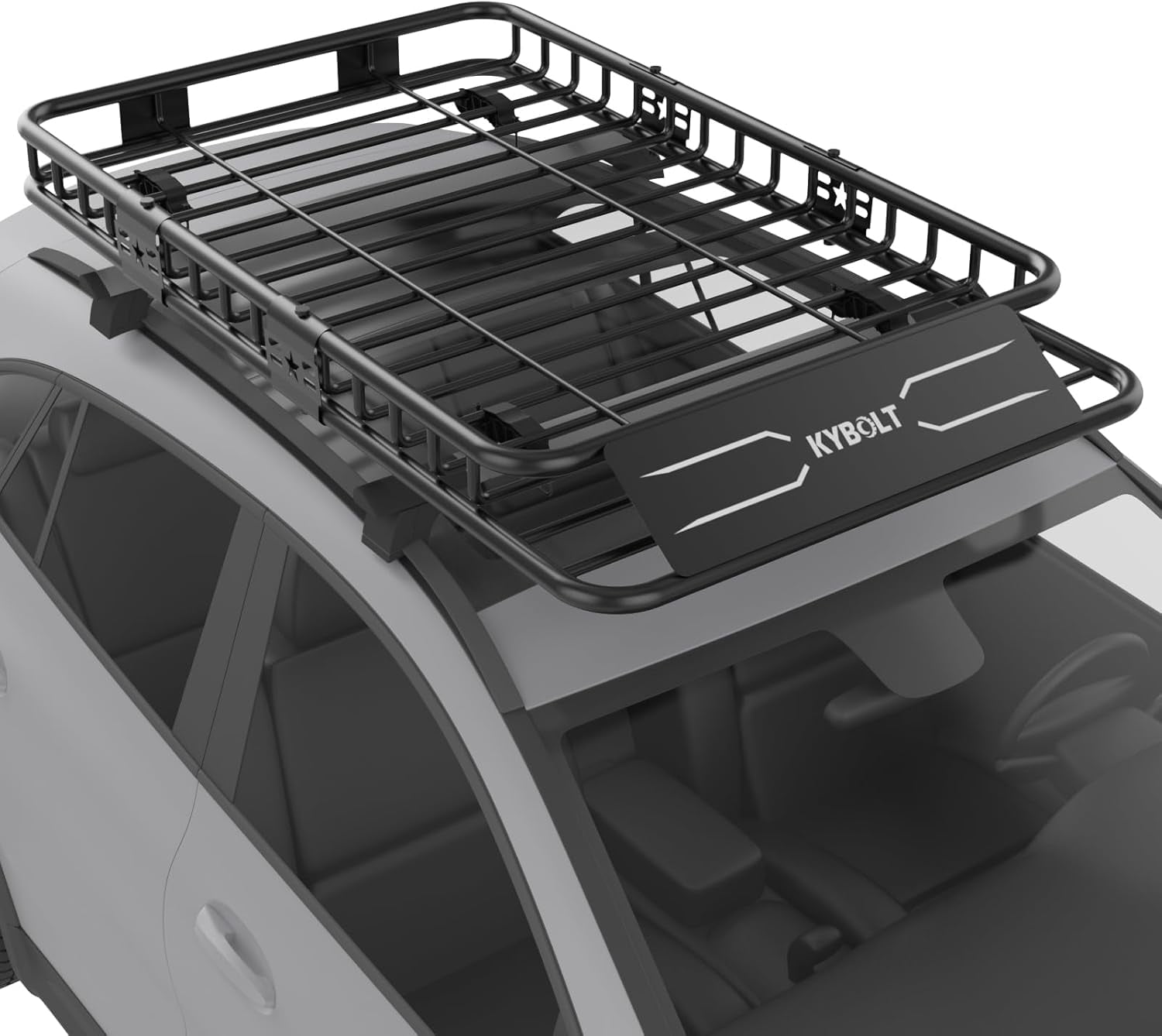 Garvee Roof Rack Cargo Basket in Spider, 200 lbs Capacity, 64"x 39"x 6 ...