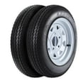 Garvee Set of 2 4.80-12 4.80x12 480-12 4.80-12 Trailer Tires with 12" Rims, 5 Lug on 4.5", Load ...
