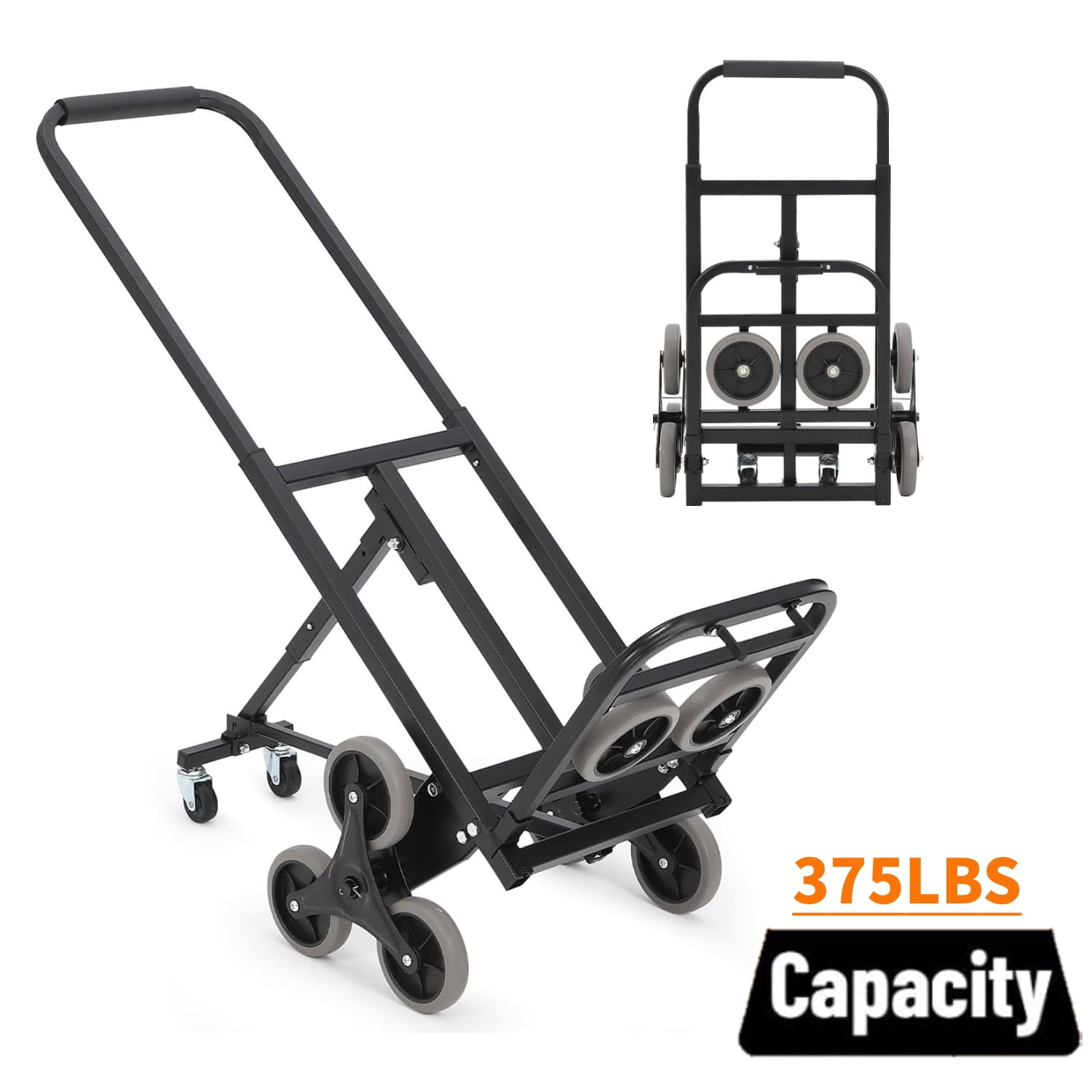 Garvee Stair Climbing Cart, Heavy Duty Folding Dolly Cart for Stairs ...