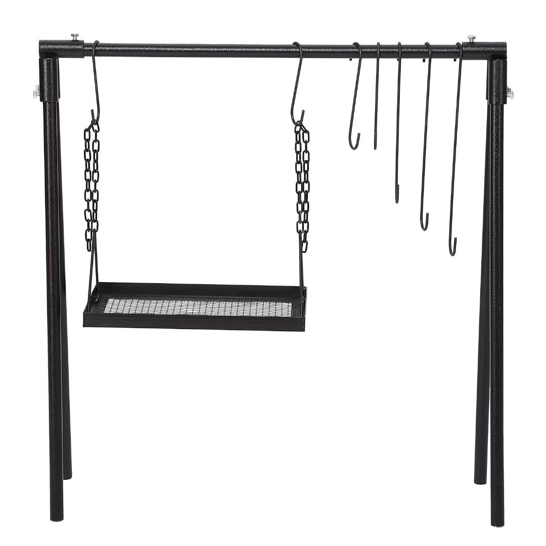 Garvee Swing Hanging Campfire Cooking Stand for BBQ,Campfire Swing ...