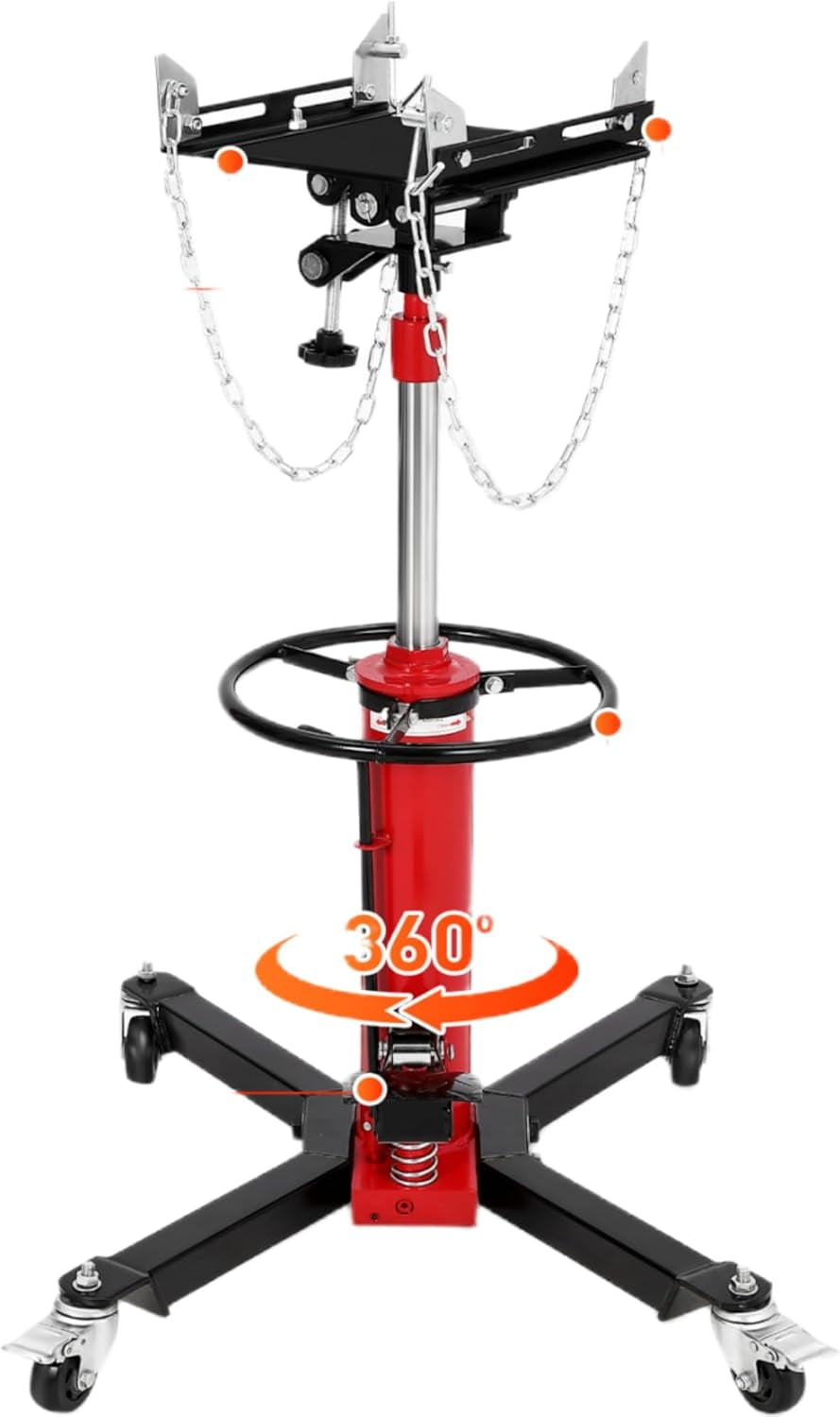 Garvee Transmission Jack, 1100 lbs(1/2 T), 2-Stage High Lift Vertical ...