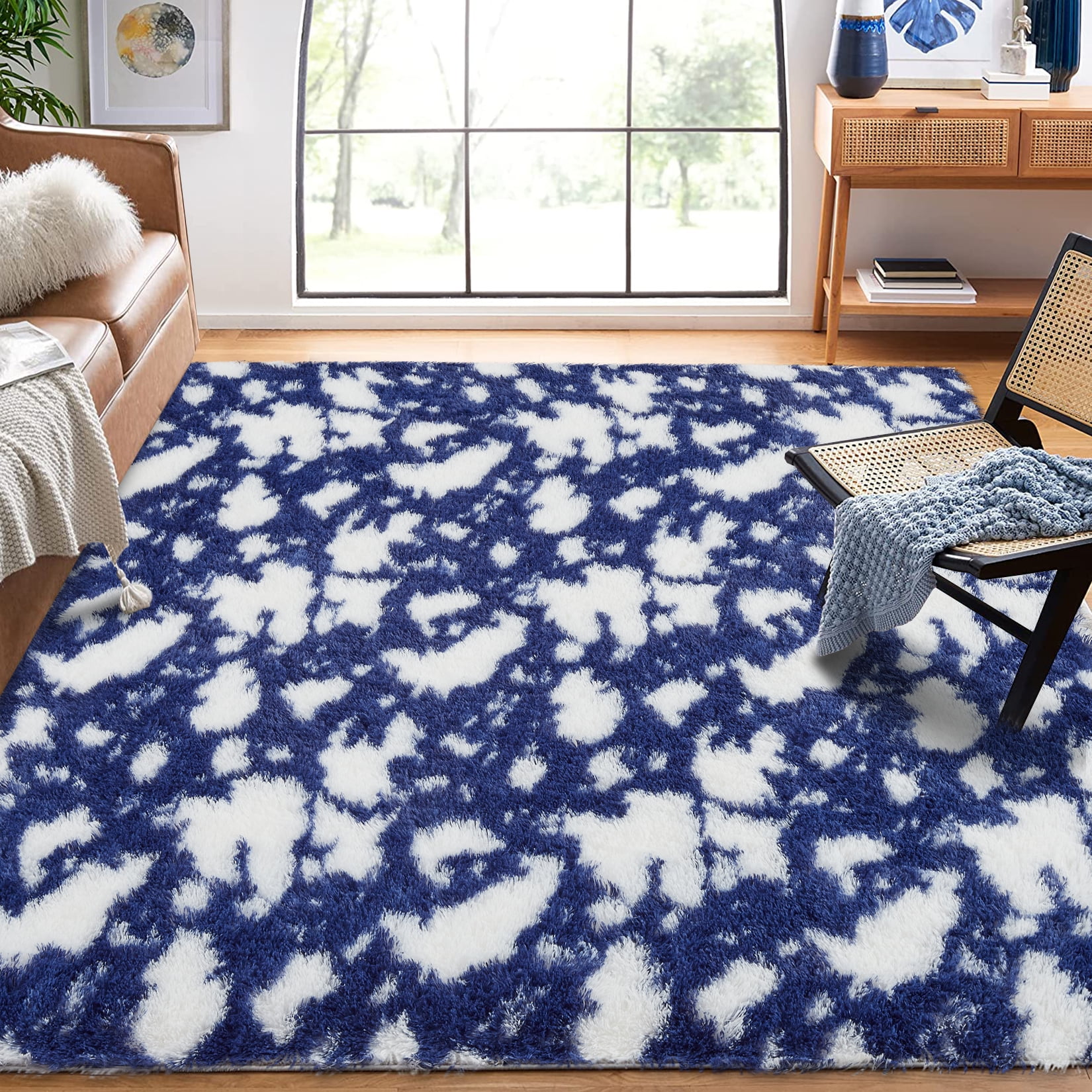Garvee Ultra Soft Area Rugs, 10x13 Fluffy Fuzzy Shag Area Rug Modern ...