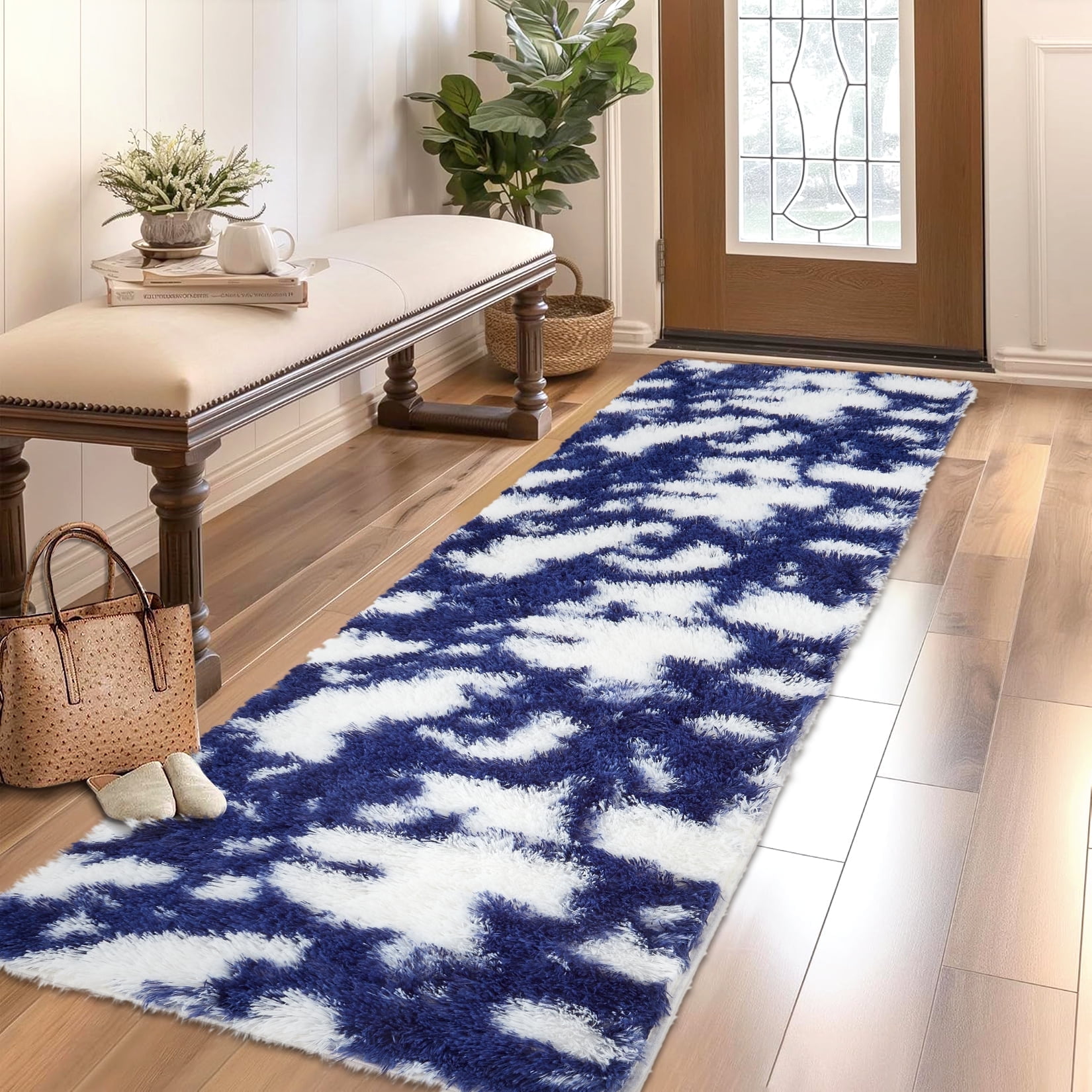 Garvee Ultra Soft Runner Rugs, 2x6 Fluffy Fuzzy Shag Area Rug Modern ...