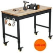 Dextrus Work Bench 48" L X 24" W Adjustable Workbench for Garage W ...
