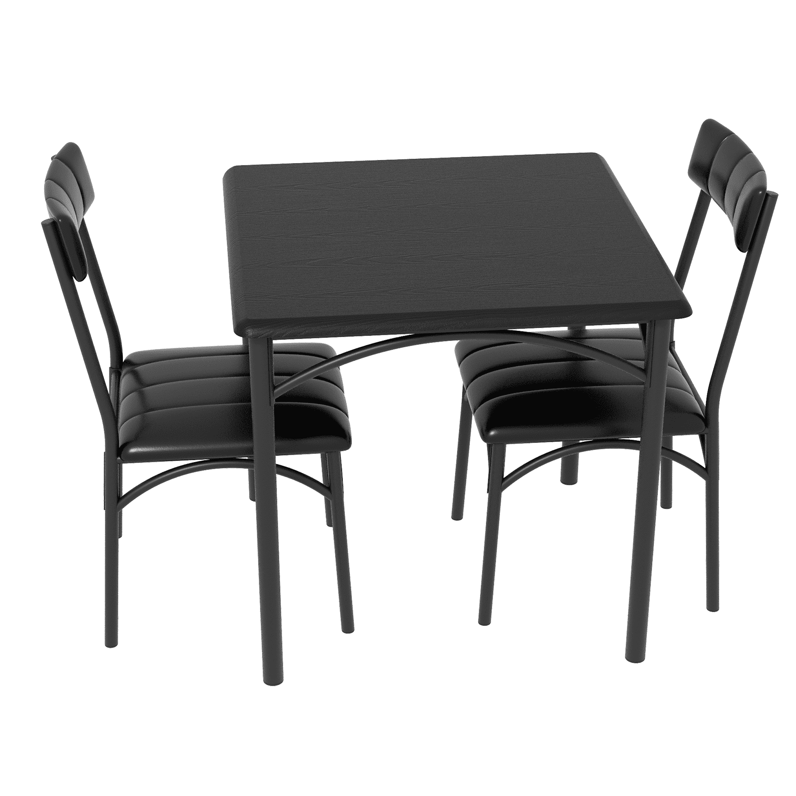 GarveeHome 3 Piece Dining Table Set, Square Kitchen Table and Chairs ...