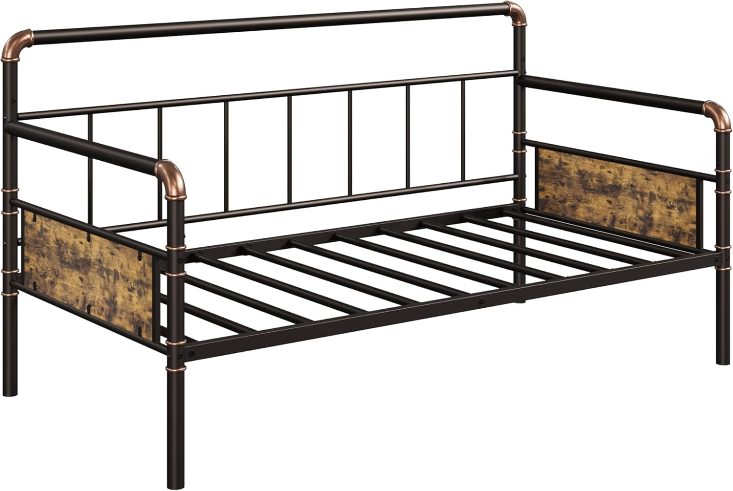 GarveeHome Metal Daybed Frame Twin Size, Heavy Duty Metal Twin Bed ...