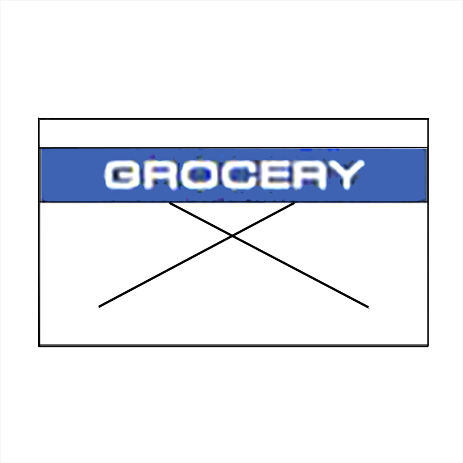 Garvey 18-6 Label White Grocery Reverse Blue 14,000 pc - Case - 1 Units ...