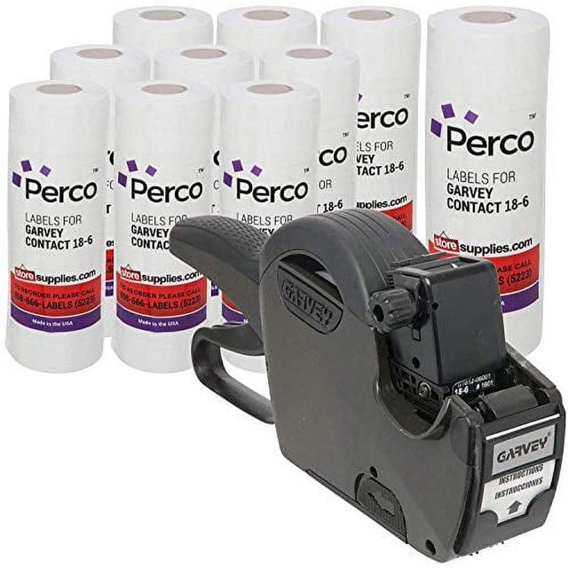 Garvey 18-6 Price Gun with Labels Value Pack: Includes Garvey 18-6 ...