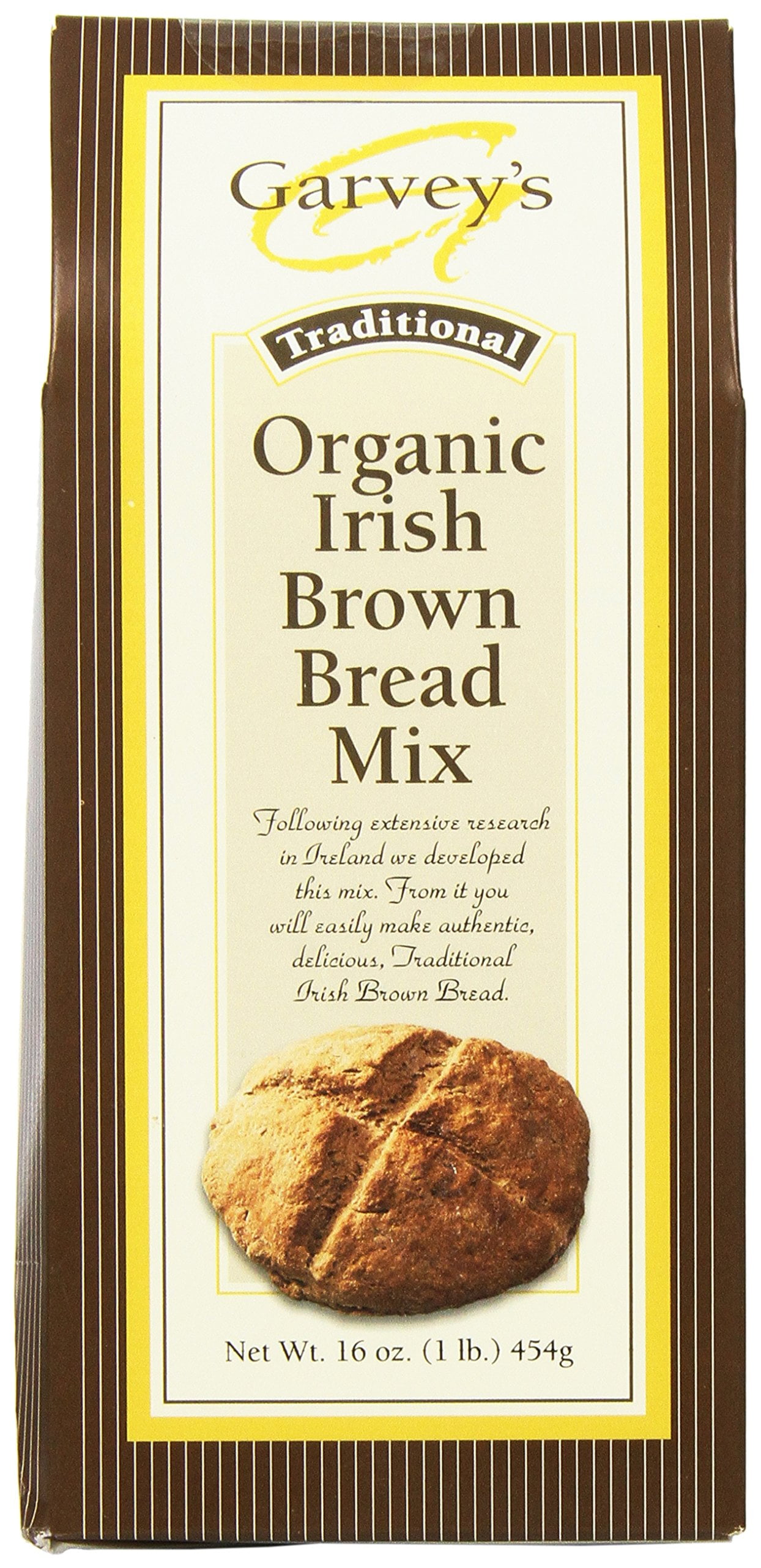 Garvey's Traditional Organic Irish RRF12 Brown Bread Mix, 16 Ounce ...