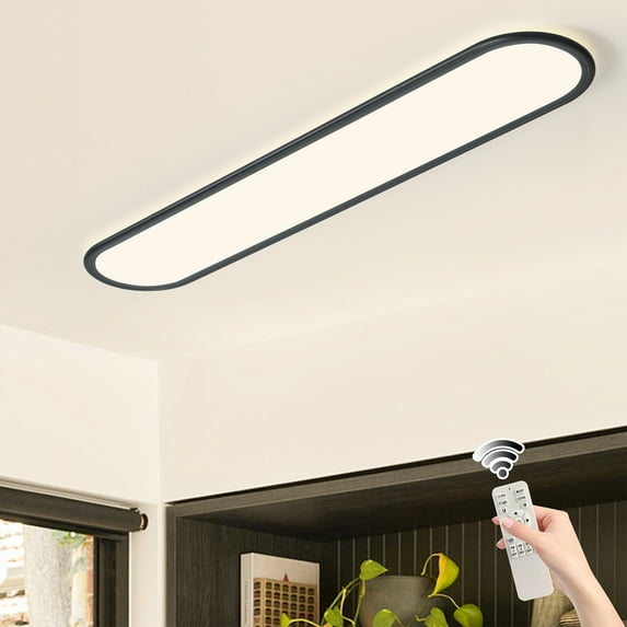 Garwarm 27.6' Flush Mount LED Ceiling Light, 36W, Ultra Low Profile ...