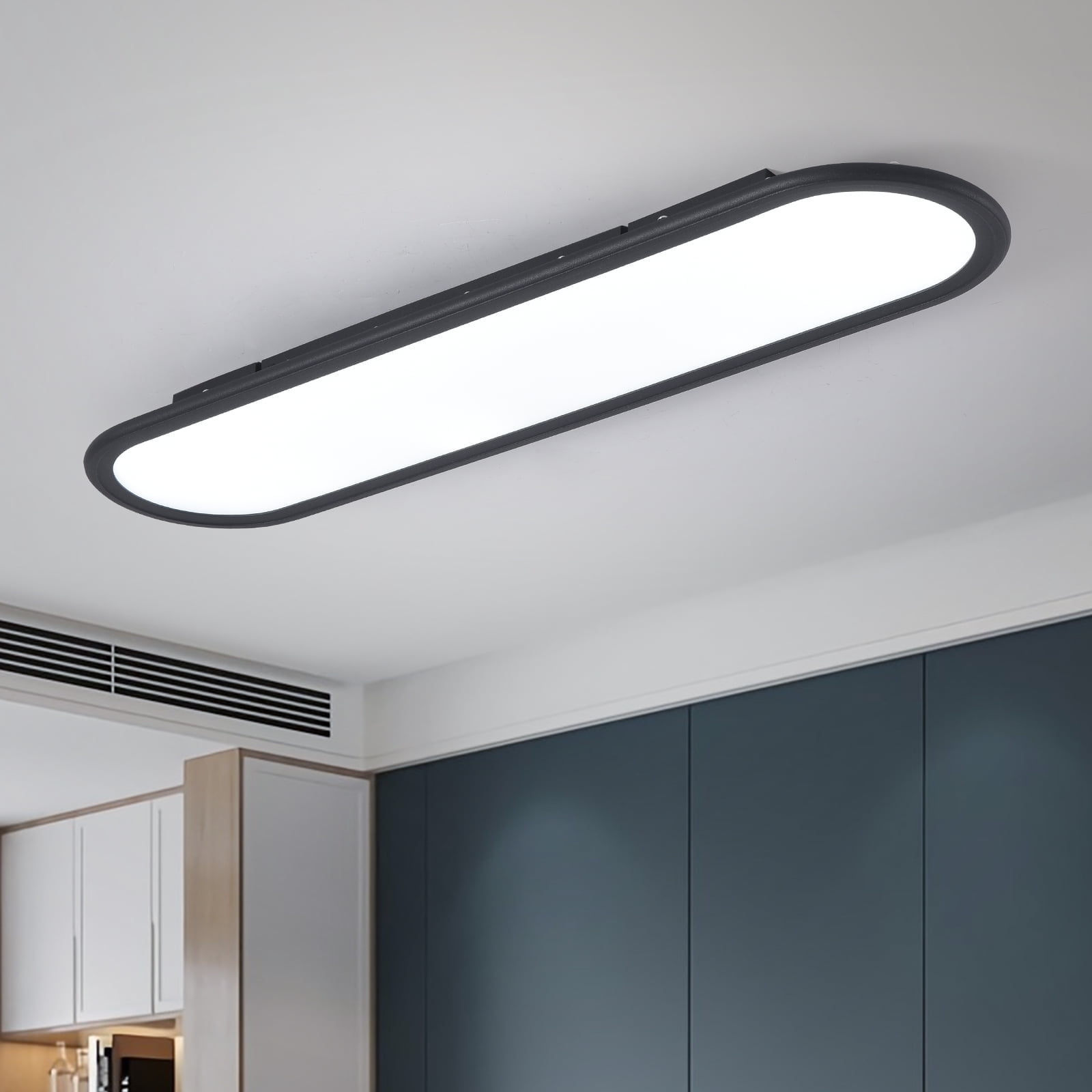Garwarm 27.6' Flush Mount LED Ceiling Light, 36W, Ultra Low Profile ...