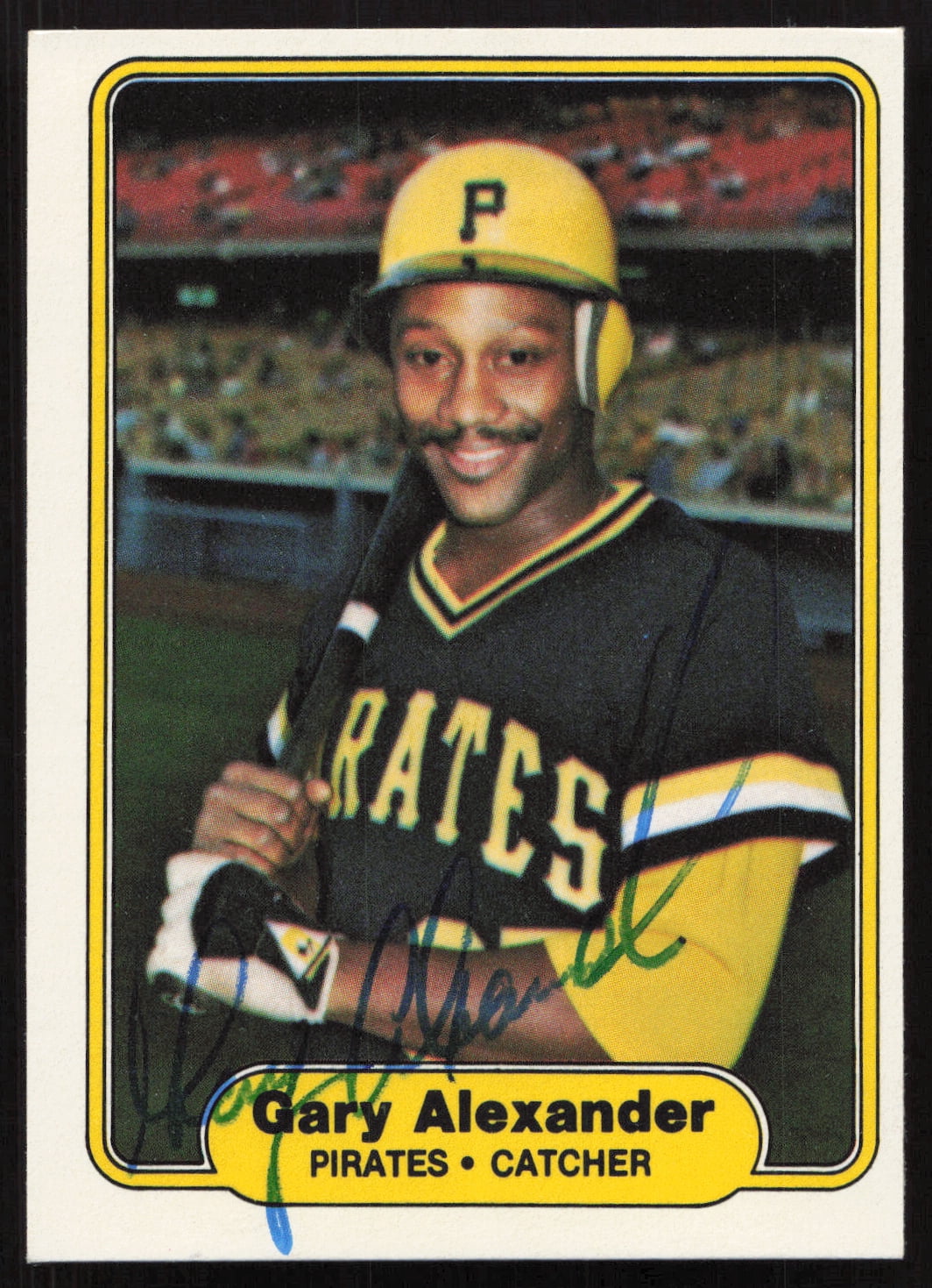 Gary Alexander Autographed 1982 Fleer Card #475 Pittsburgh Pirates SKU ...