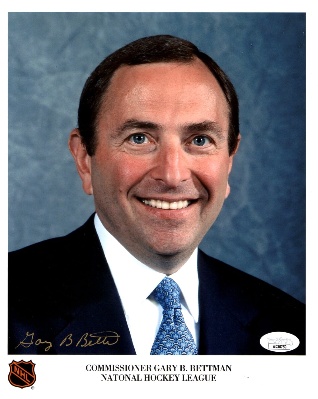 Gary Bettman Signed Autographed 8X10 Photo Commissioner JSA AD30750 ...