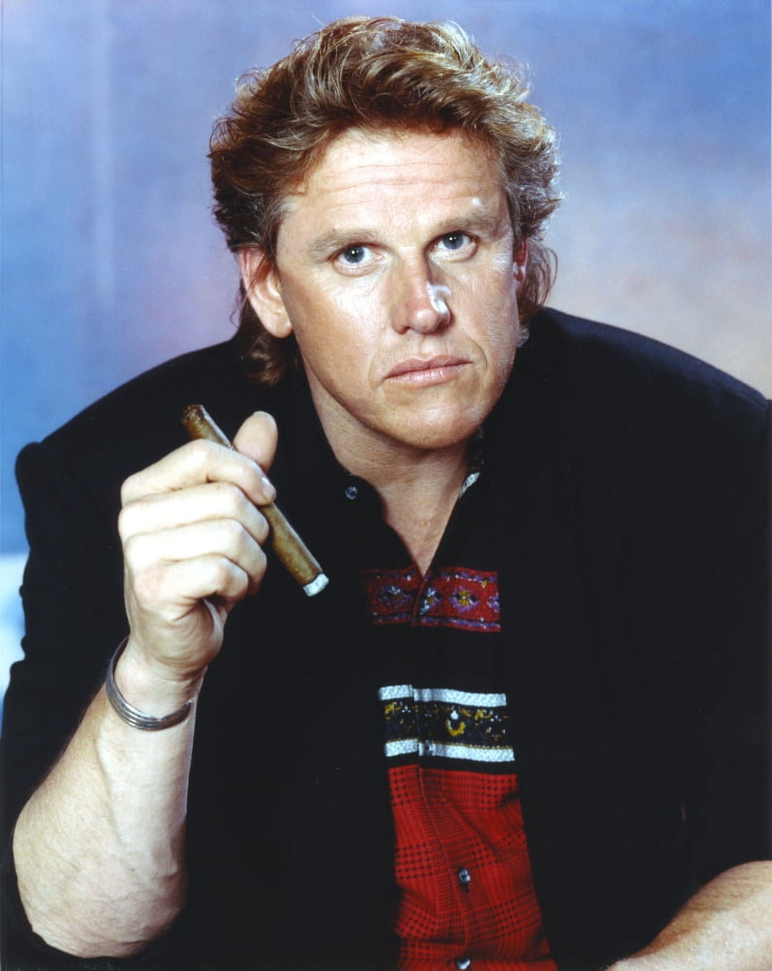 Gary Busey in Black Polo with Cigar Portrait Photo Print (24 x 30 ...