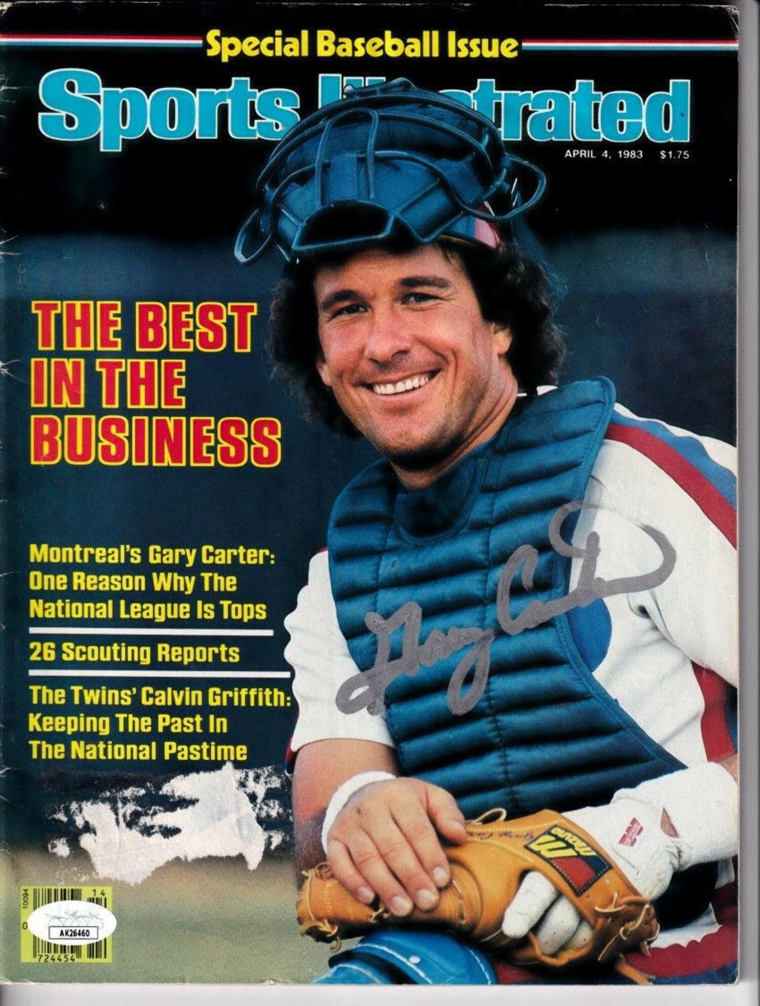 Gary Carter autographed Montreal Expos 1983 Sports Illustrated magazine JSA - Walmart.com