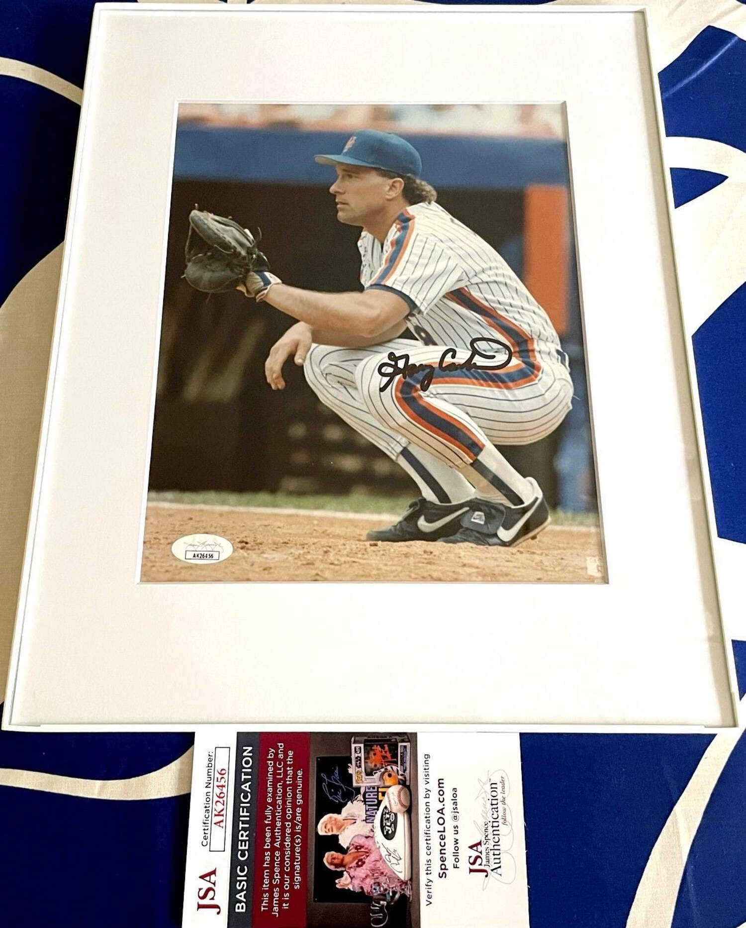 Gary Carter autographed New York Mets 8x10 photo framed JSA - Walmart.com