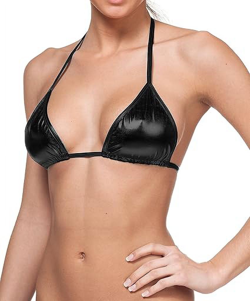 Gary Majdell Sport Women's New Liquid String Bra Swimsuit Top Liquid Black Medium - Walmart.com