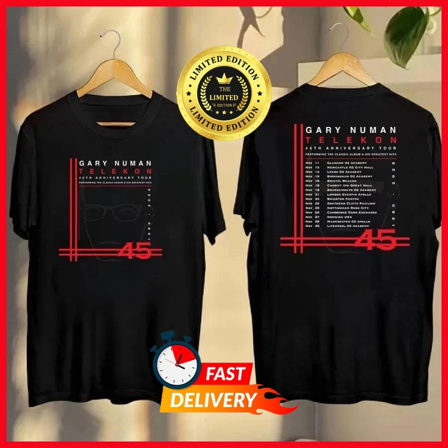 Gary Numan Telekon 45th Anniversary Tour 2025 T-shirt - Walmart.com