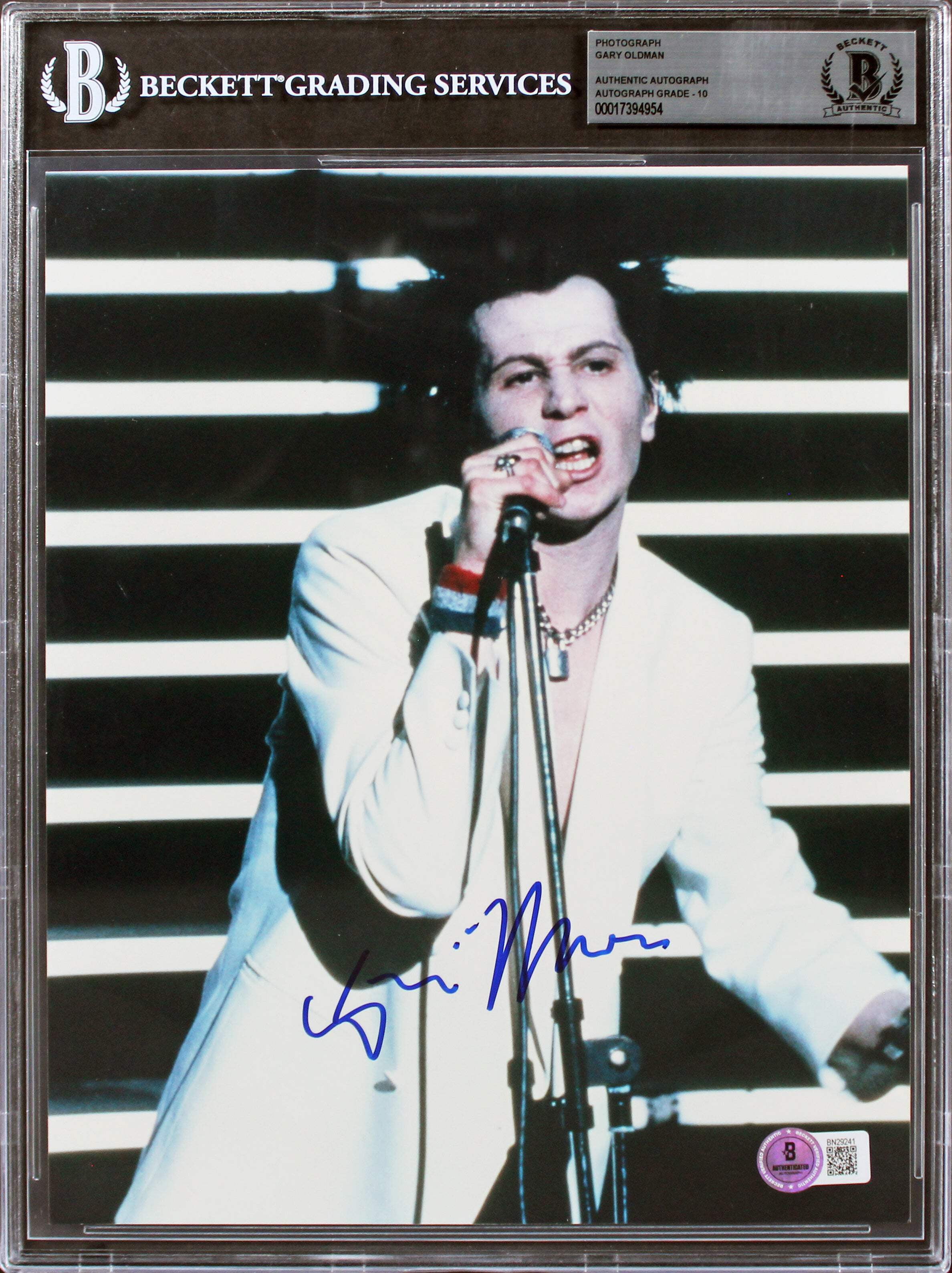 Gary Oldman Sid and Nancy Authentic Signed 8x10 Photo Auto Graded 10 ...