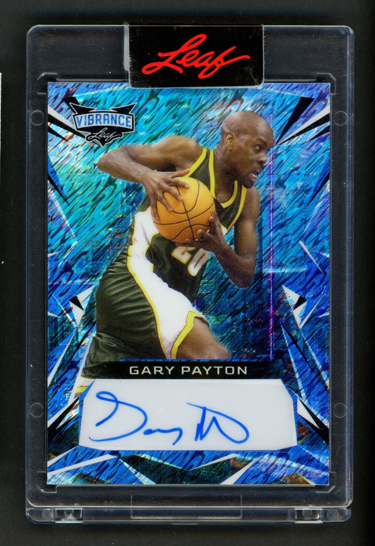 Gary Payton Autographed 2023 Leaf Vibrance Card #BA-GP1 Seattle ...