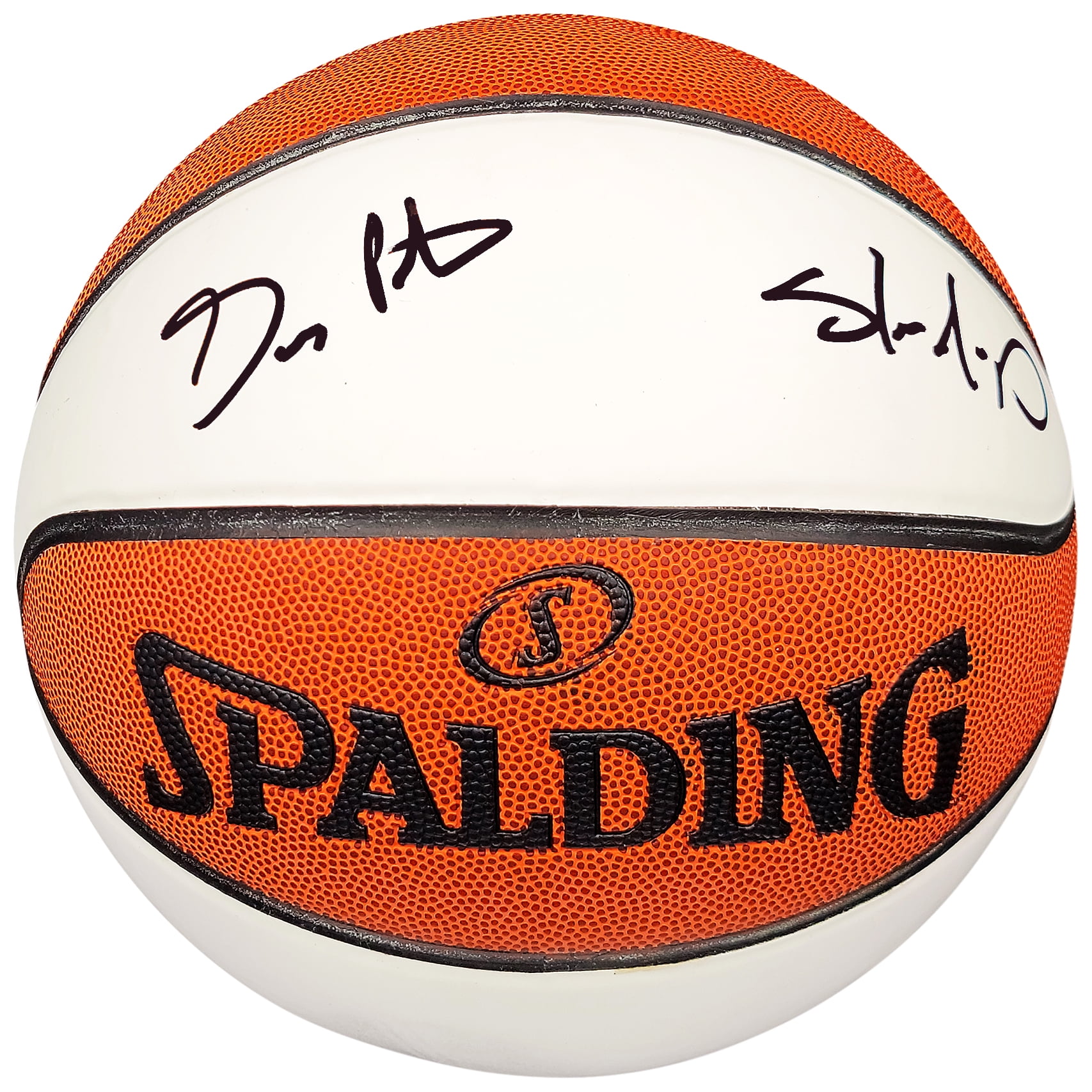 Gary Payton & Shawn Kemp Autographed Official Spalding White Basketball ...