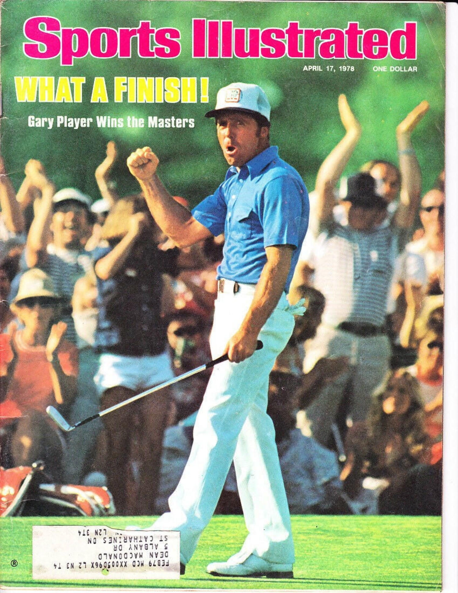 Gary Player 1978 Masters Sports Illustrated Magazine