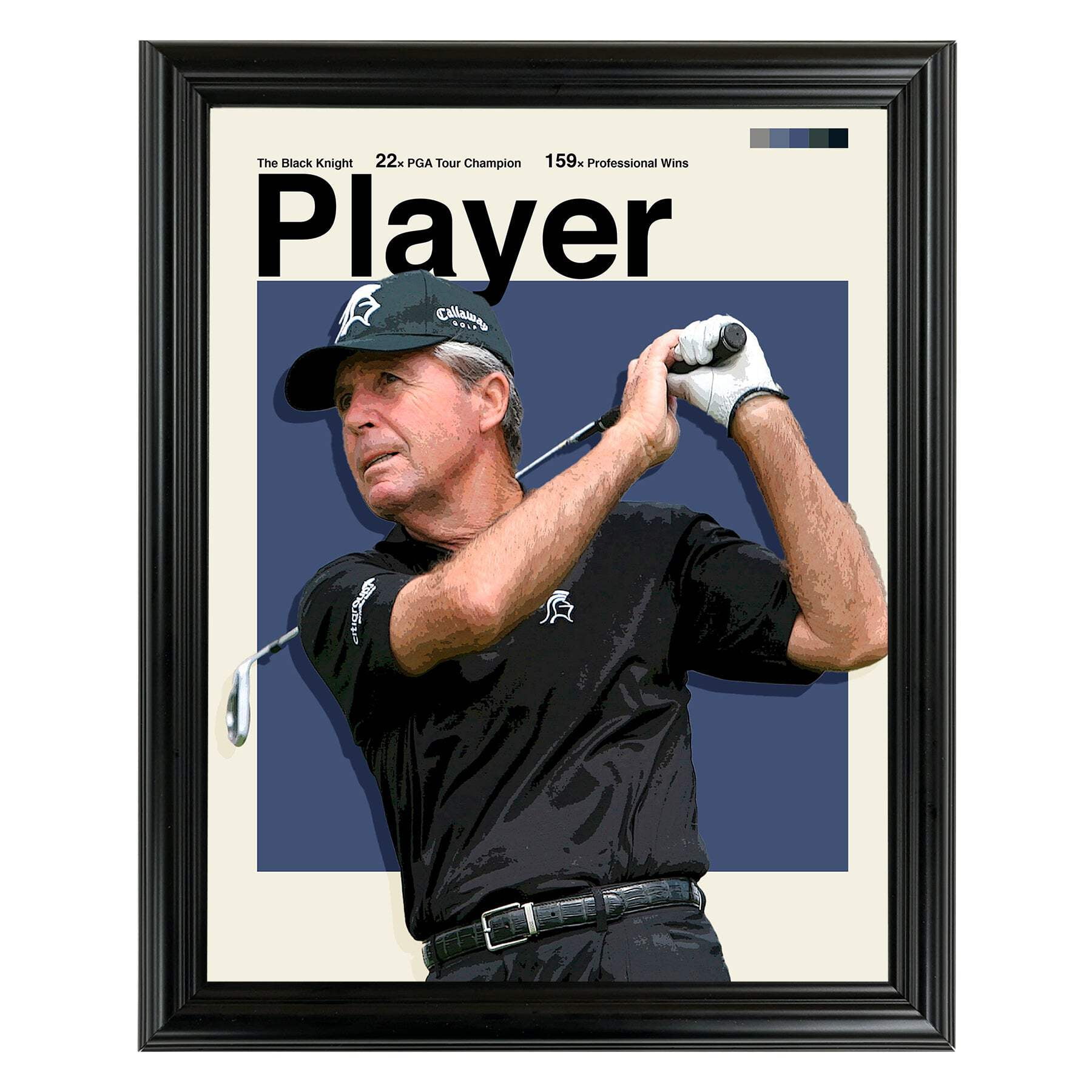 Gary Player Framed Sports Art Photo by Thomas Maxwell - Walmart.com