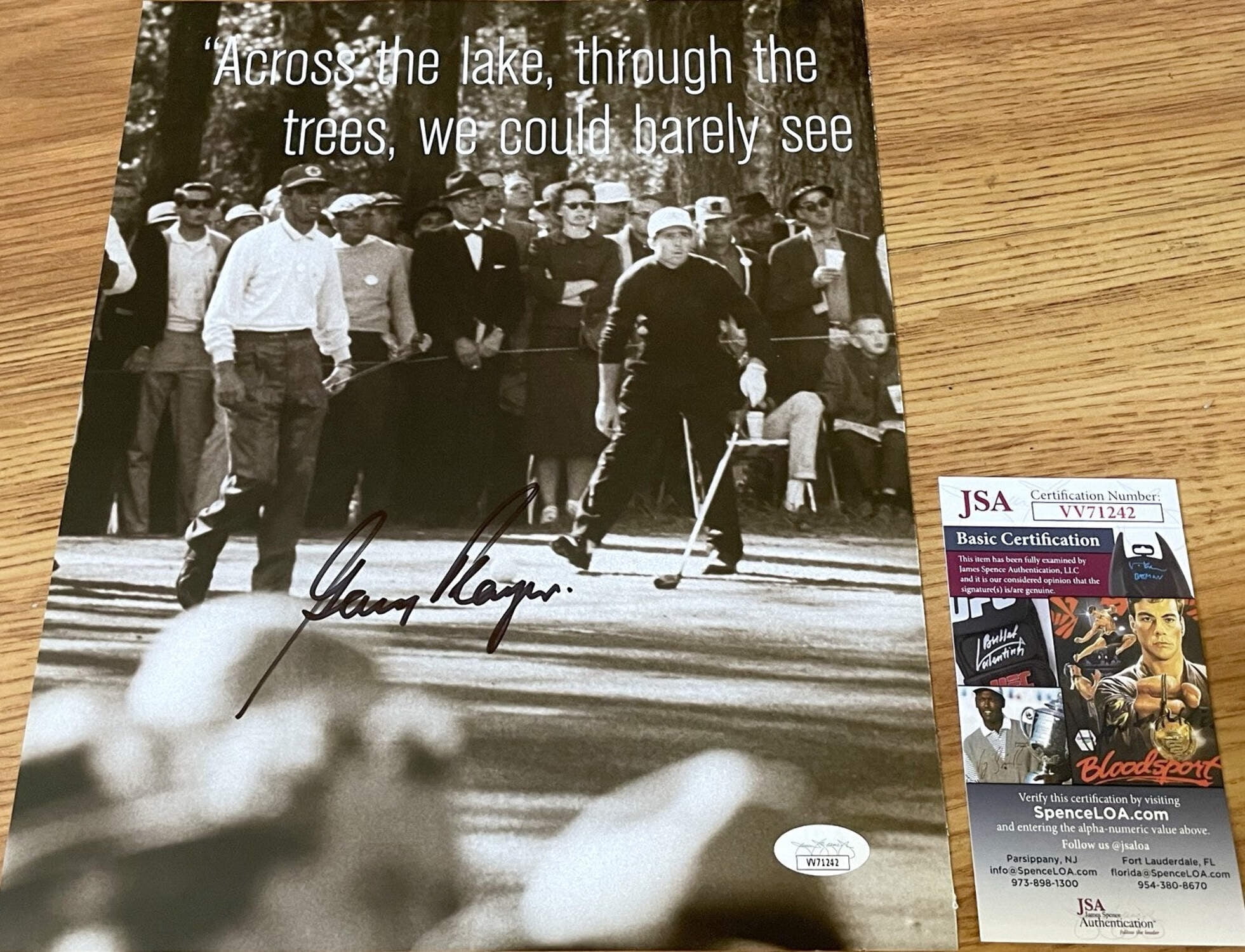 Gary Player autographed 10x12 vintage black and white golf book photo ...