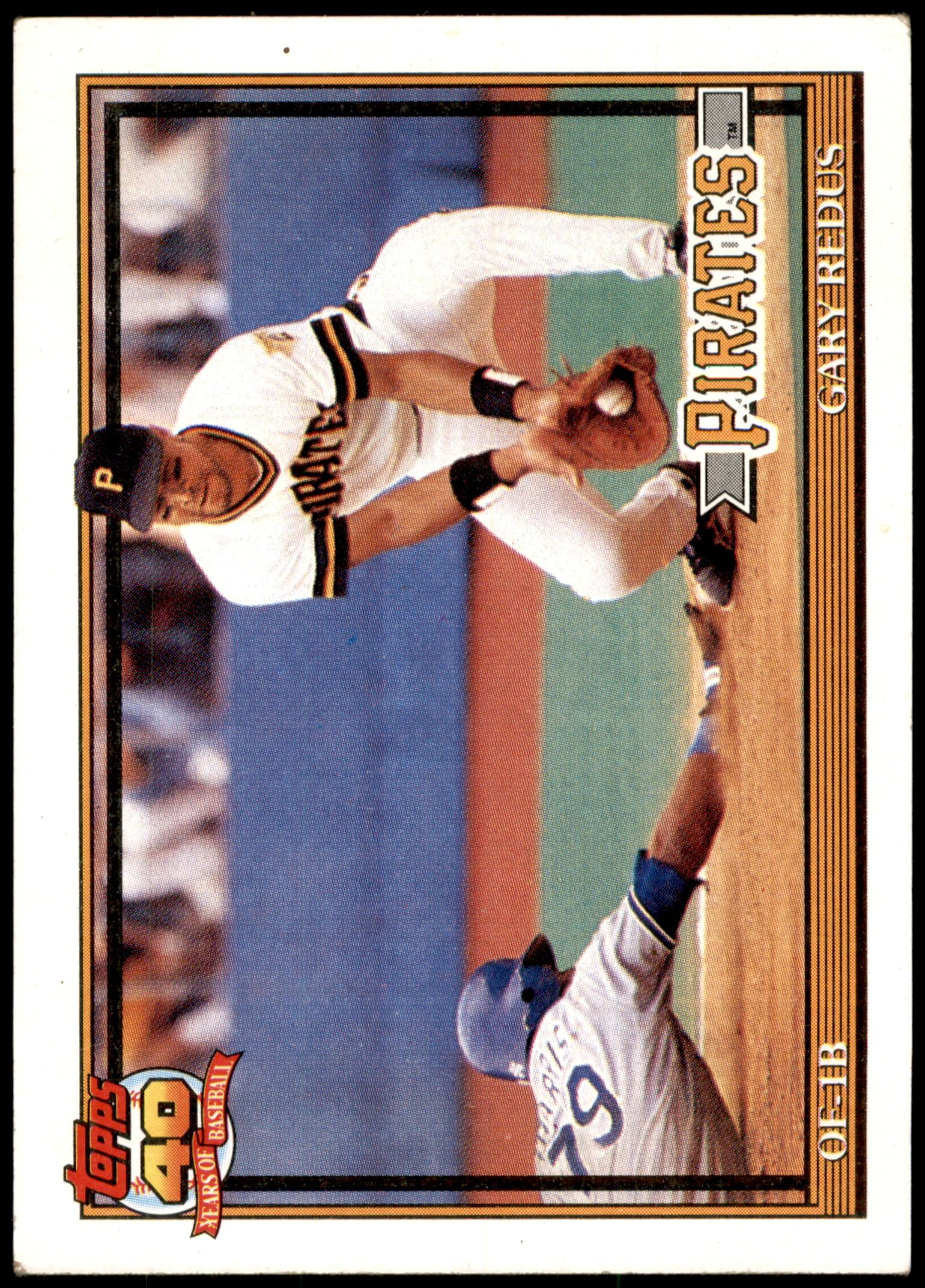 Gary Redus #771 1991 Topps - Walmart.com