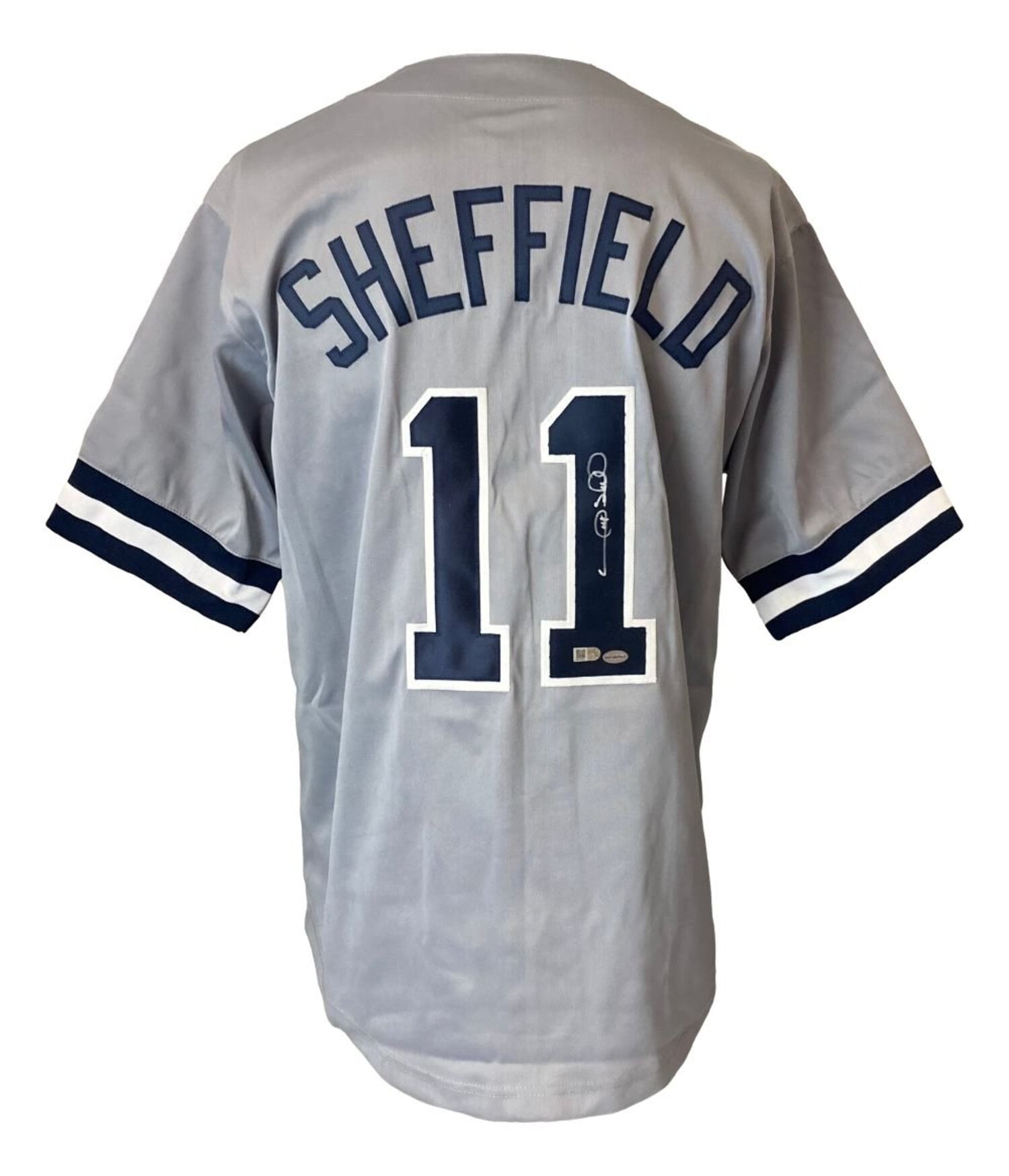 Gary Sheffield New York Signed Gray Baseball Jersey Sports Integrity ...