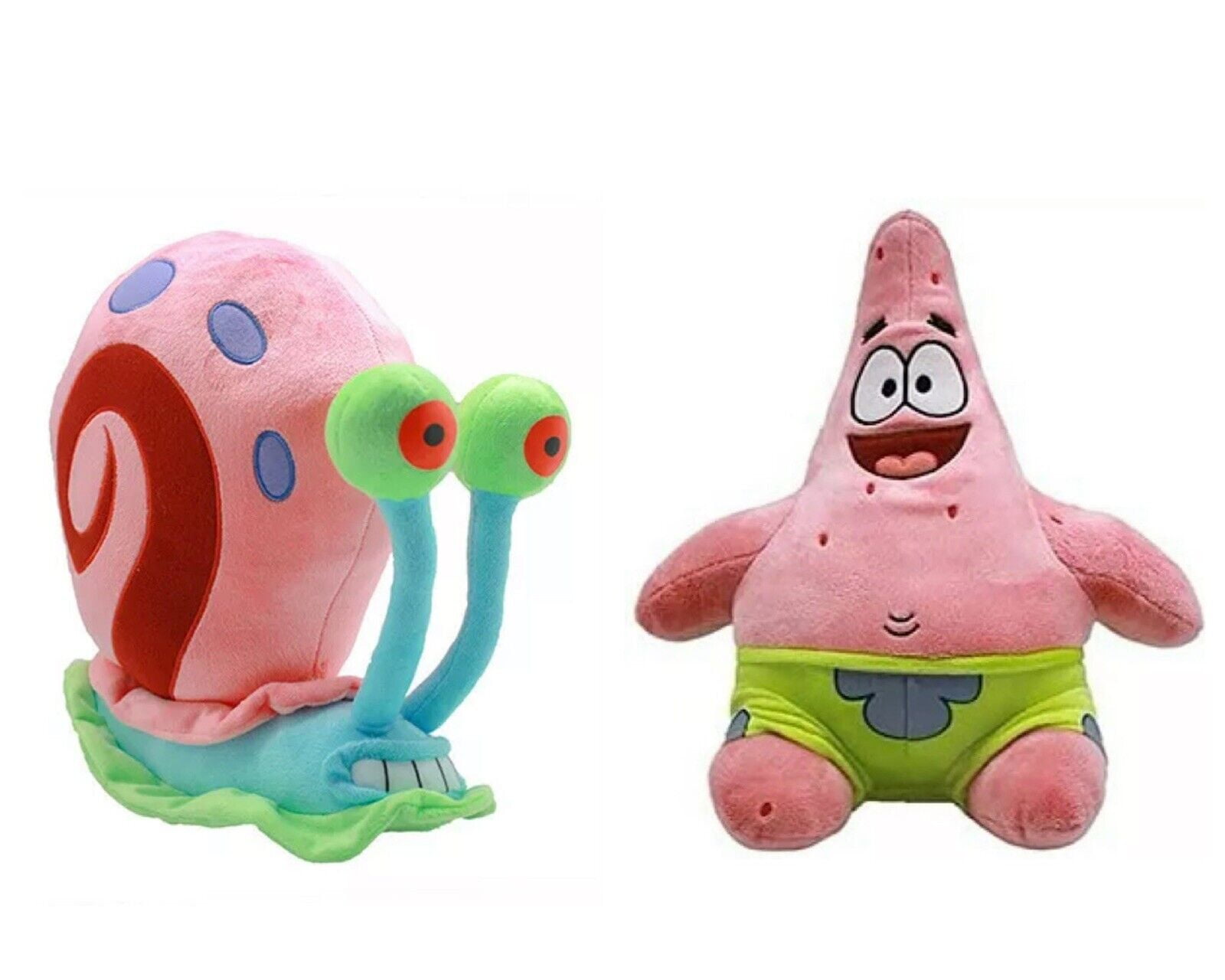 Gary Snail & Patrick Star 12" Plushy Toys, High Quality Spongebob ...