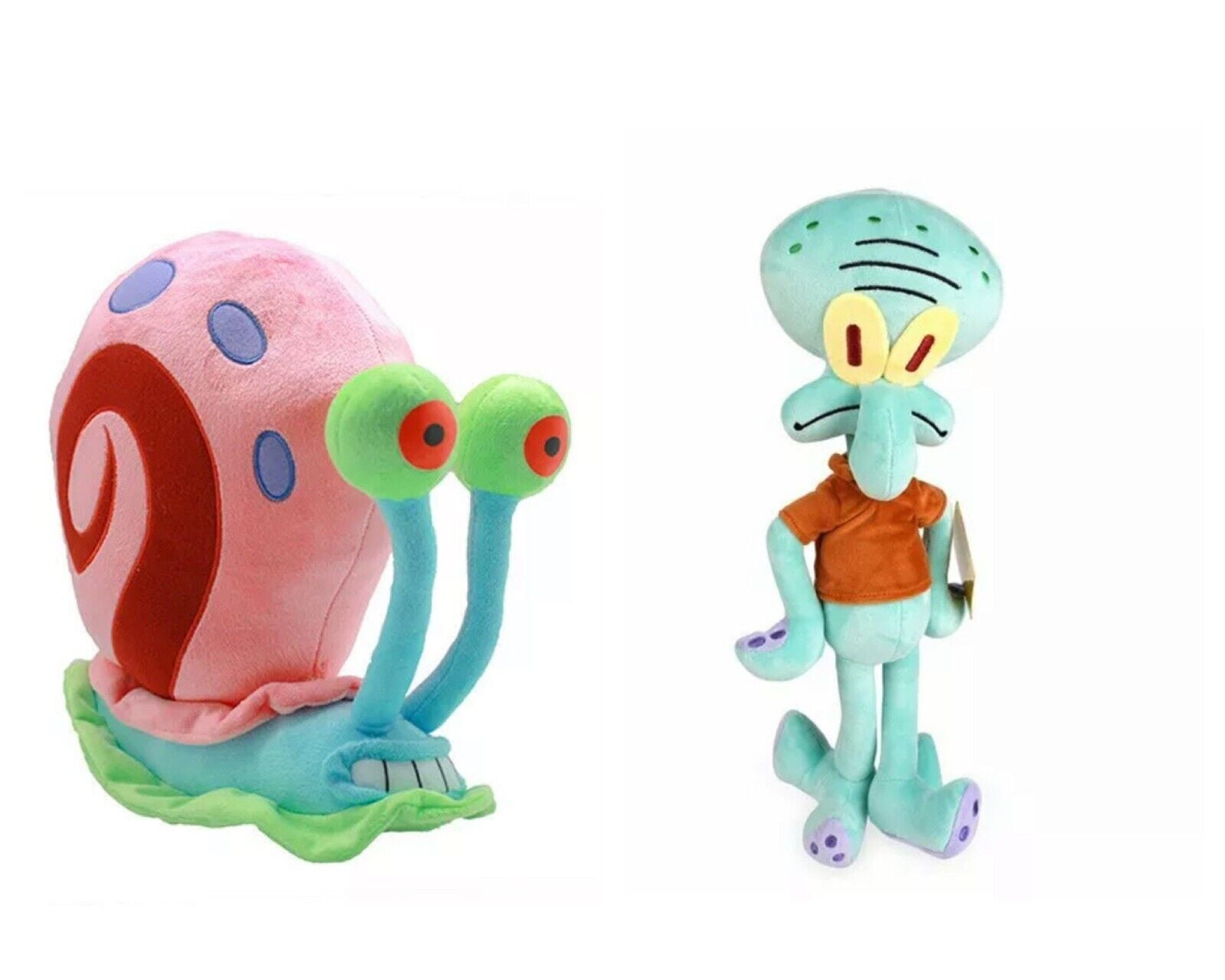 Gary Snail & Squidward 12" High Quality Plush Stuffed Spongebob ...