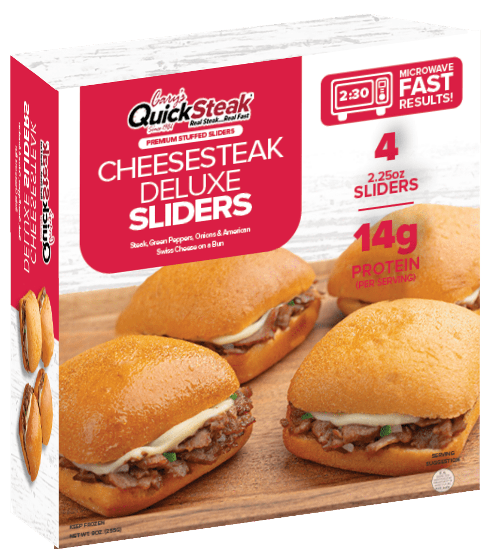 Gary's Quick Steak Pre-Cooked Premium Stuffed Cheesesteak Deluxe ...