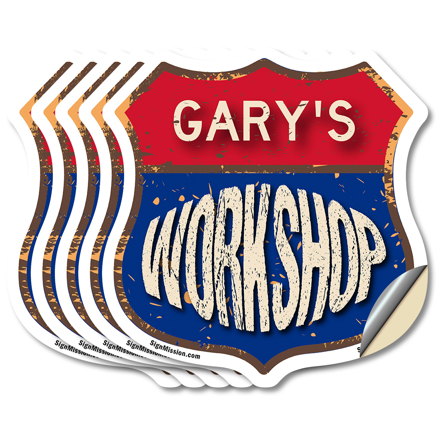 Gary's Workshop (5 Pack) 4 inch X 4 inch Shield Shaped Heavy Duty 3.2 ...