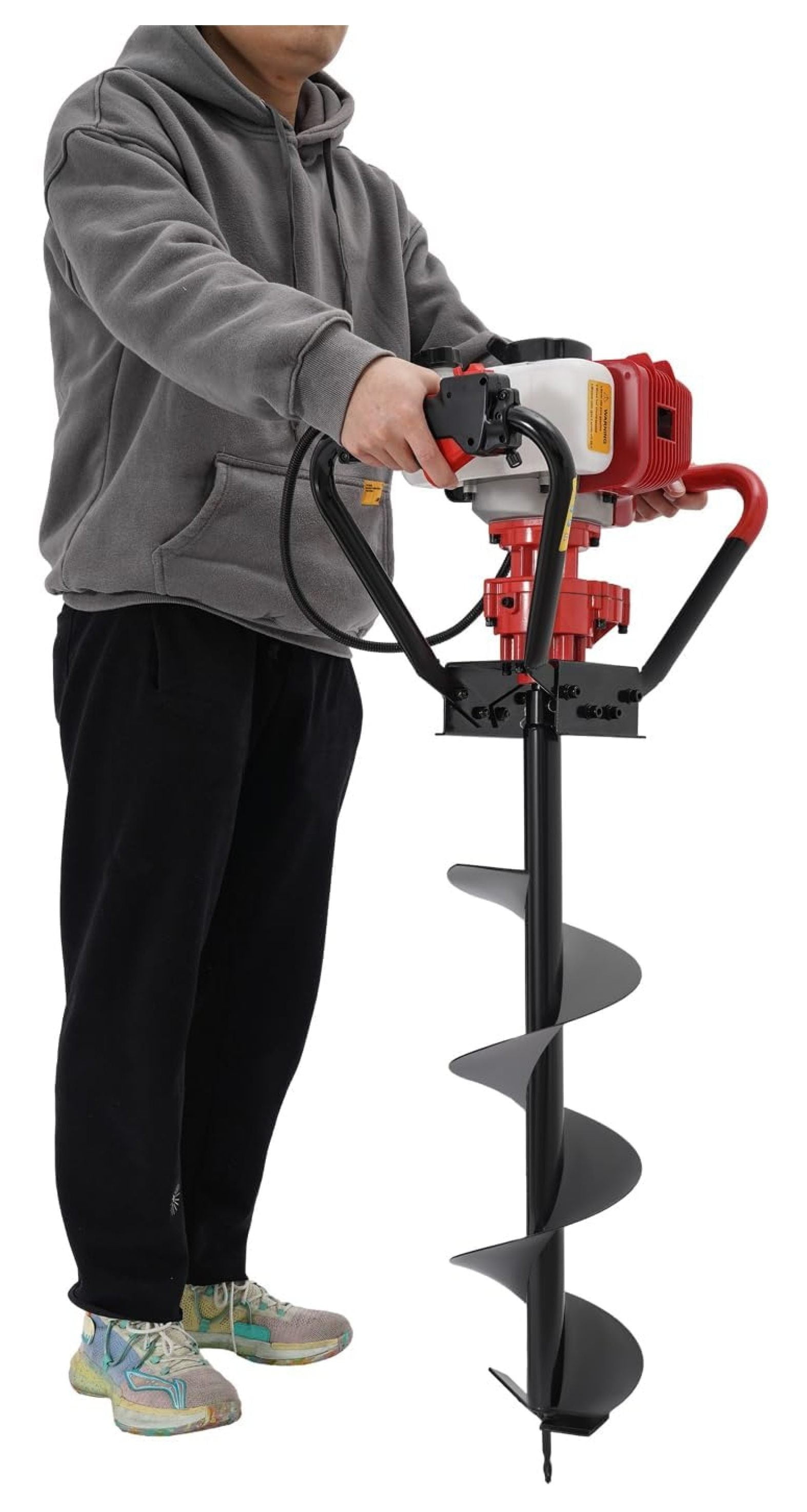 Gas Auger Post Hole Digger 2 Stroke 43cc, Earth Auger Single-Cylinder ...