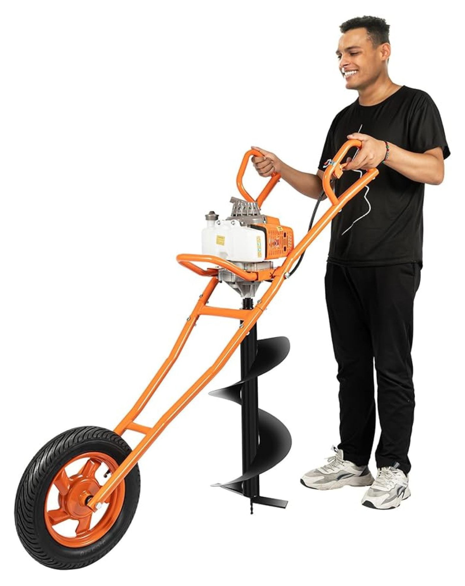 Gas Auger Post Hole Digger, Post Hole Digger, 63CC 2-Stroke Engine for ...