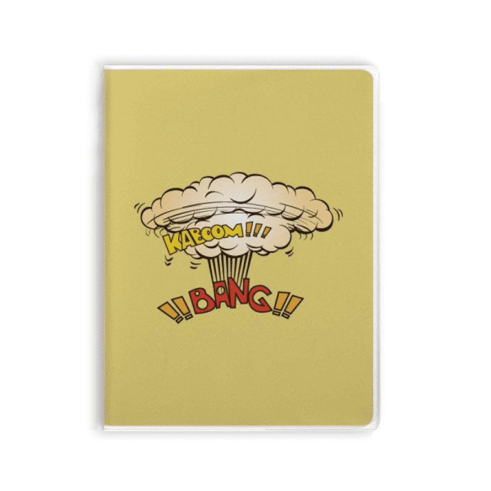 Gas Bang Boom Cloud Art Deco Fashion Notebook Gum Cover Diary Soft ...