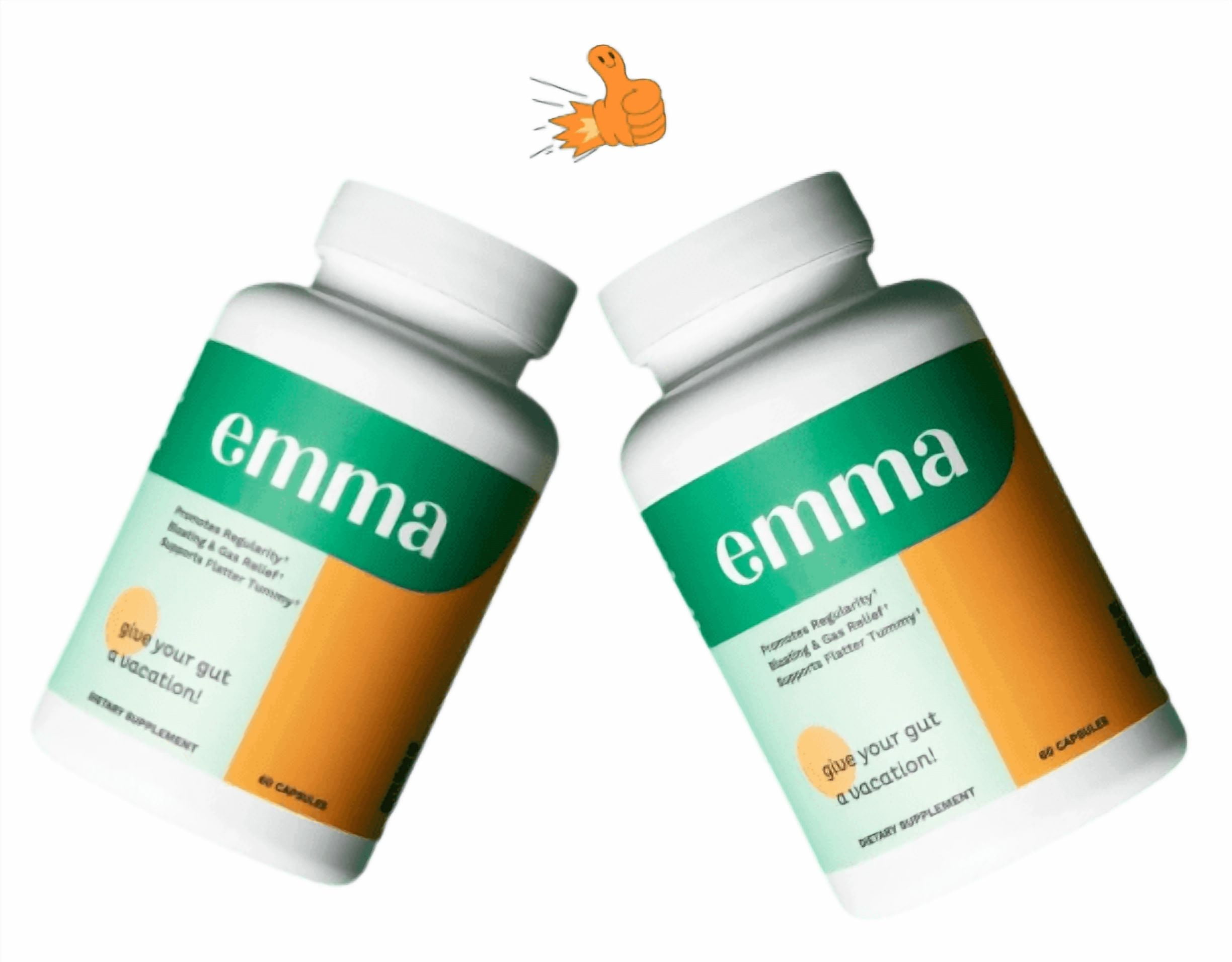 Gas, Bloating & Constipation Relief: Emma 2 Pack (60 Caps Each) – Leaky ...