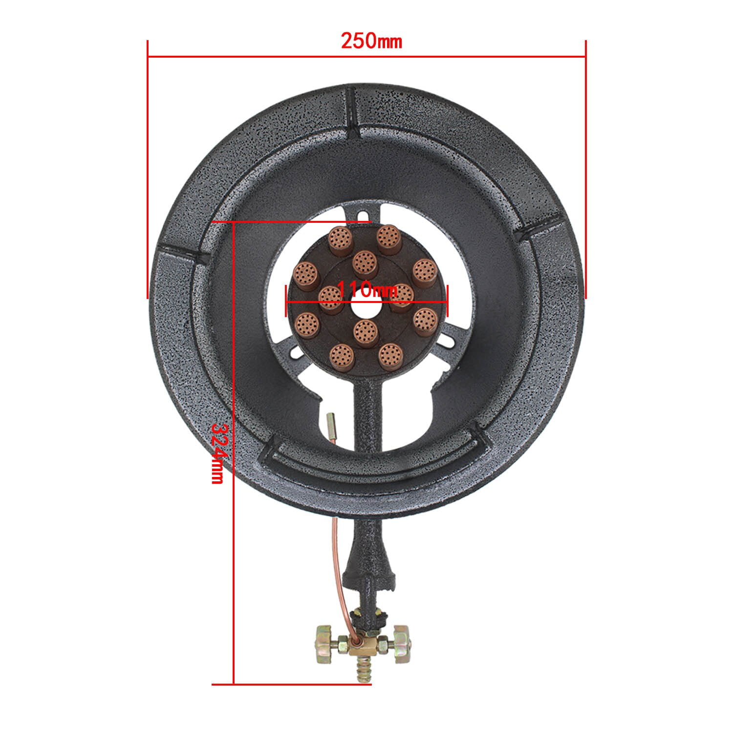 Gas Boiling Ring Cast Iron Burner Large LPG Stove Outdoor Cooker Iron ...