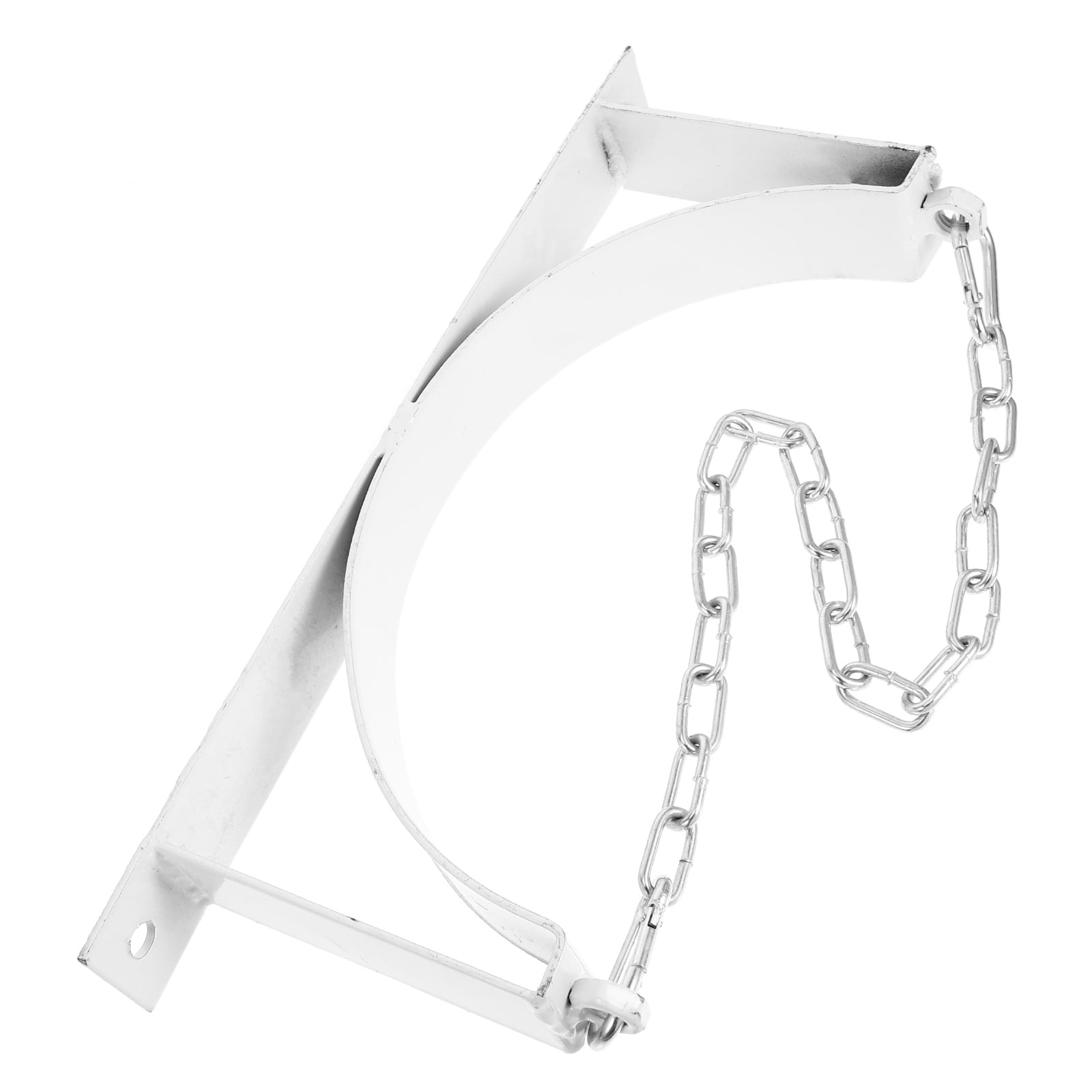 White Steel Ledge for Gas Cylinder Propane Tank Bracket Ideal for ...