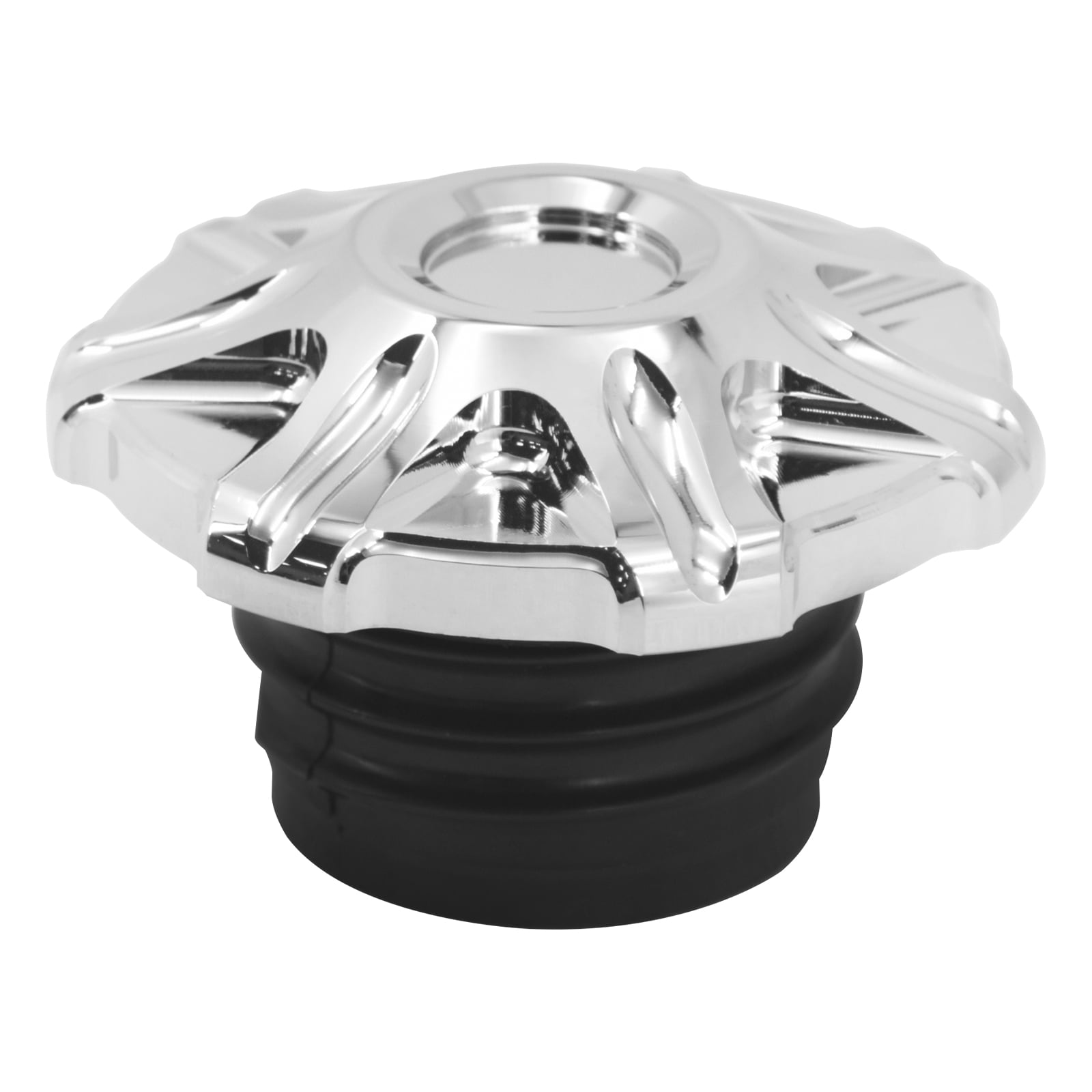 Gas Cap Chrome Fuel Oil Tank Cover Fit For Harley Sportster Softail V ...